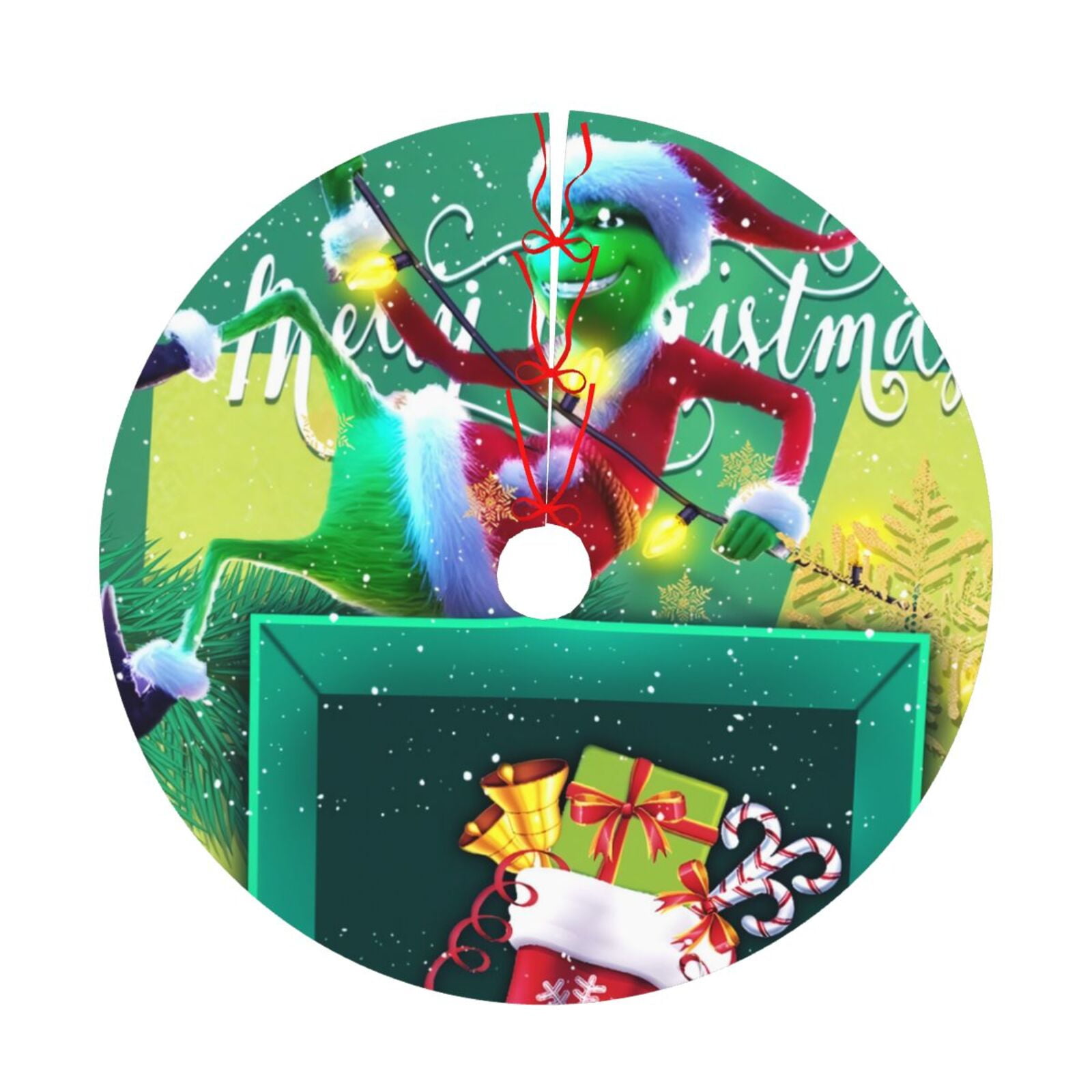 Christmas Grinch Christmas Tree Skirt Xmas Tree Mat Christmas Tree ...