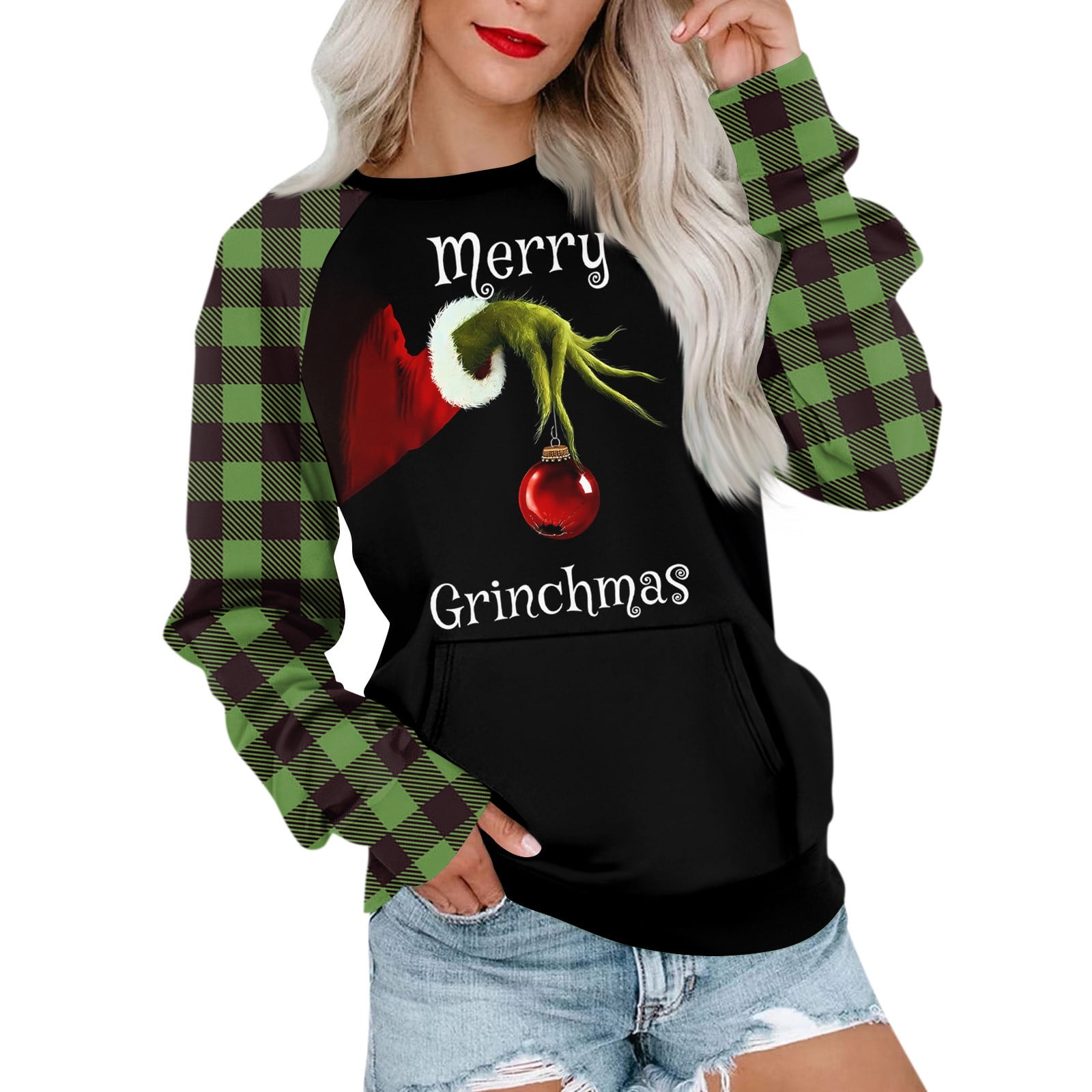 𝑮𝒓𝒊𝒏𝒄𝒉𝒔 Christmas Grinch Costume Shirt for Women, Grinch Women ...