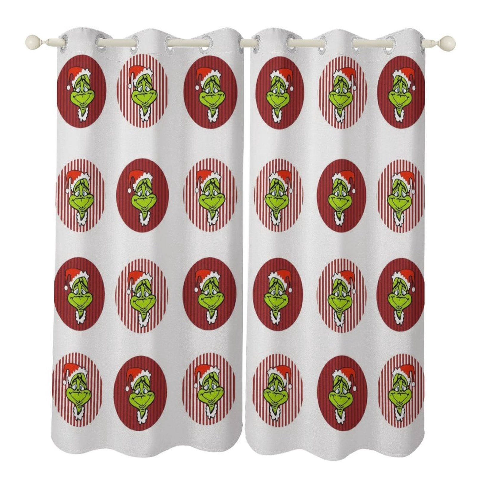 Christmas Grinch Curtains 84 Inch,Blackout Curtains,Cartoon Curtains ...