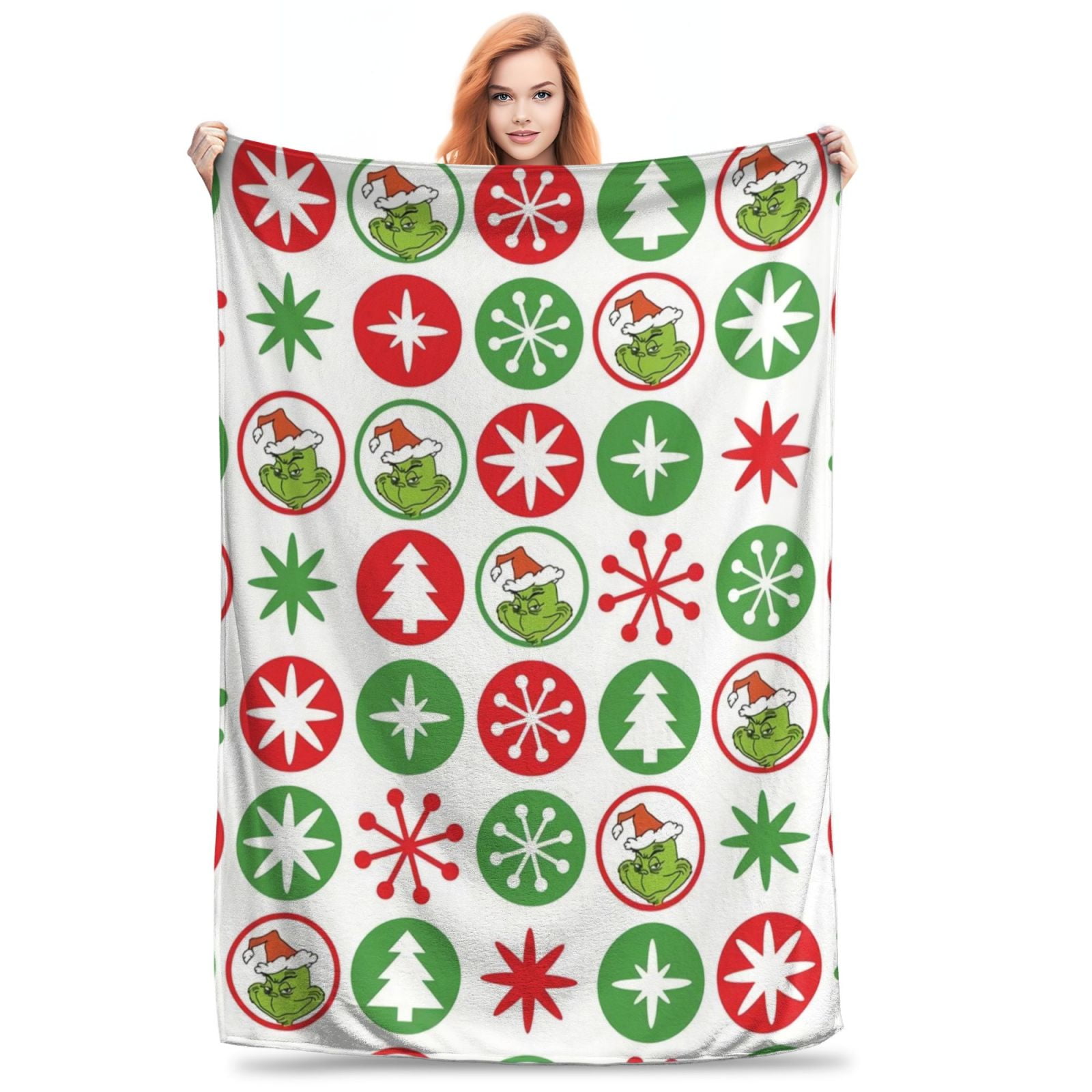 Christmas Grinch Dots Blanket Super Soft Throw Blanket Lightweight ...