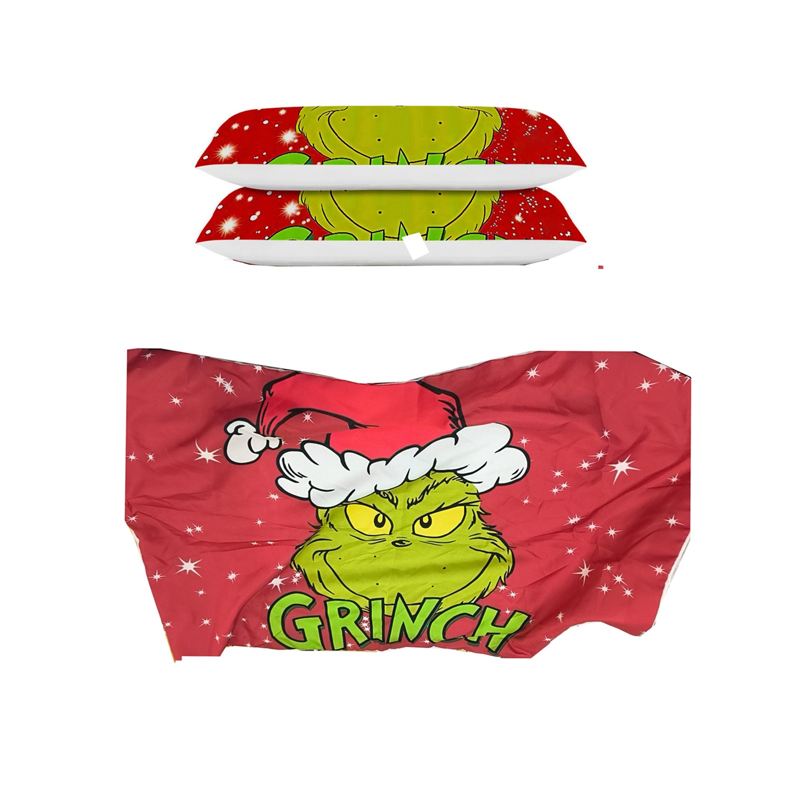 Christmas Grinch Duvet Cover Full, 3PCS Grinch Bedding Set Grinch ...