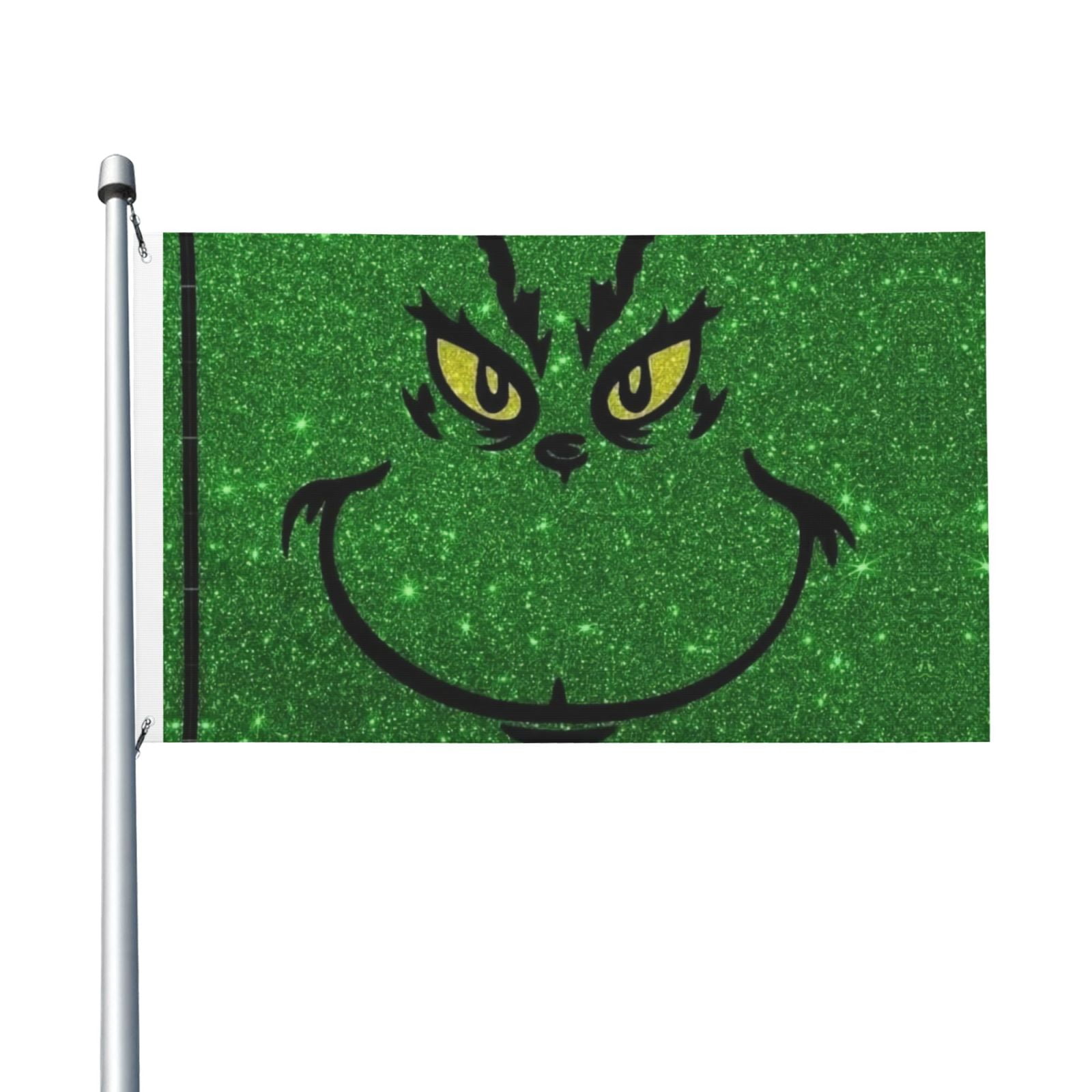 Christmas Grinch Face 3x5ft Face Flag Fade Proof Holiday Fall Flag ...