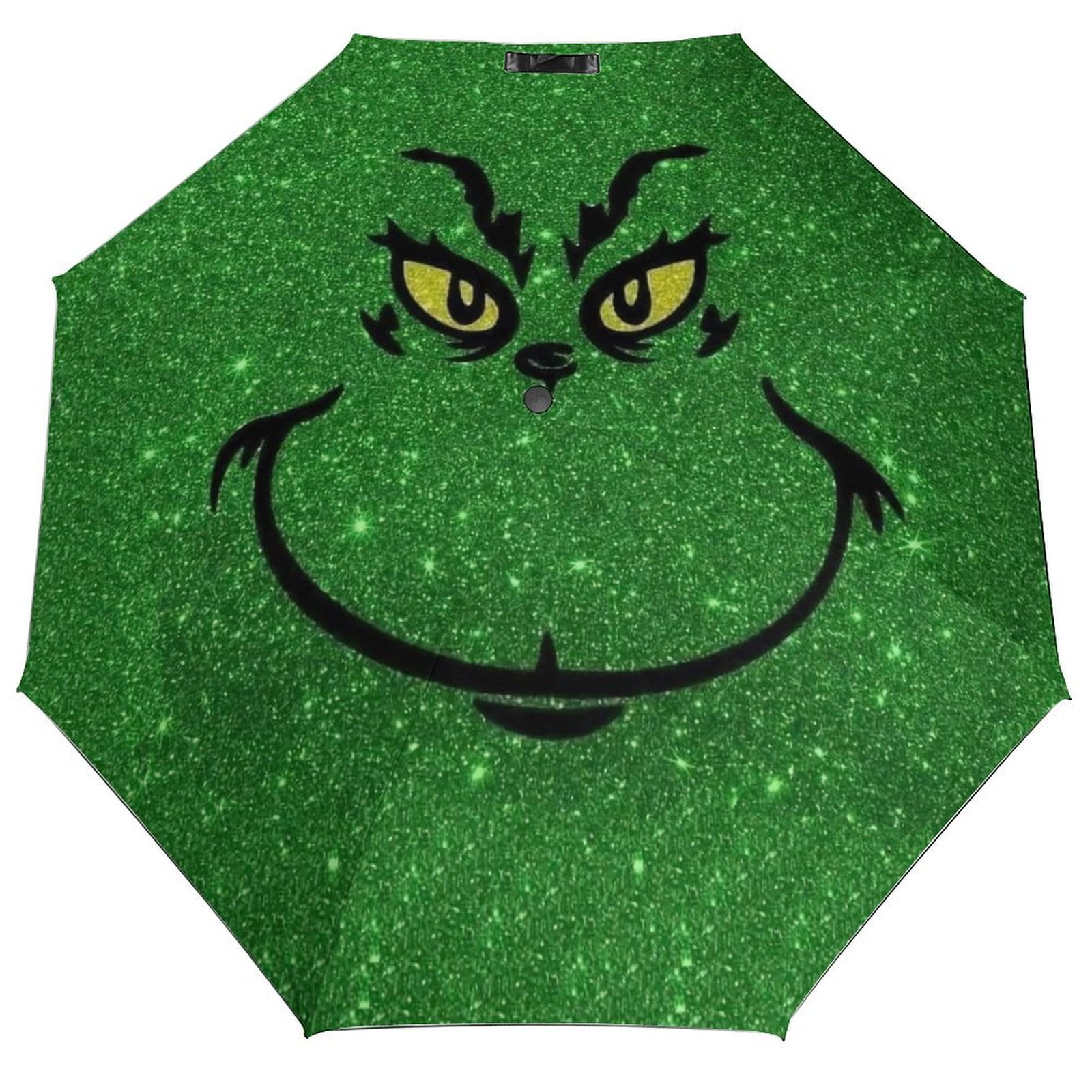 Christmas Grinch Face Umbrella,Kids Folding Umbrella Automatic Open ...