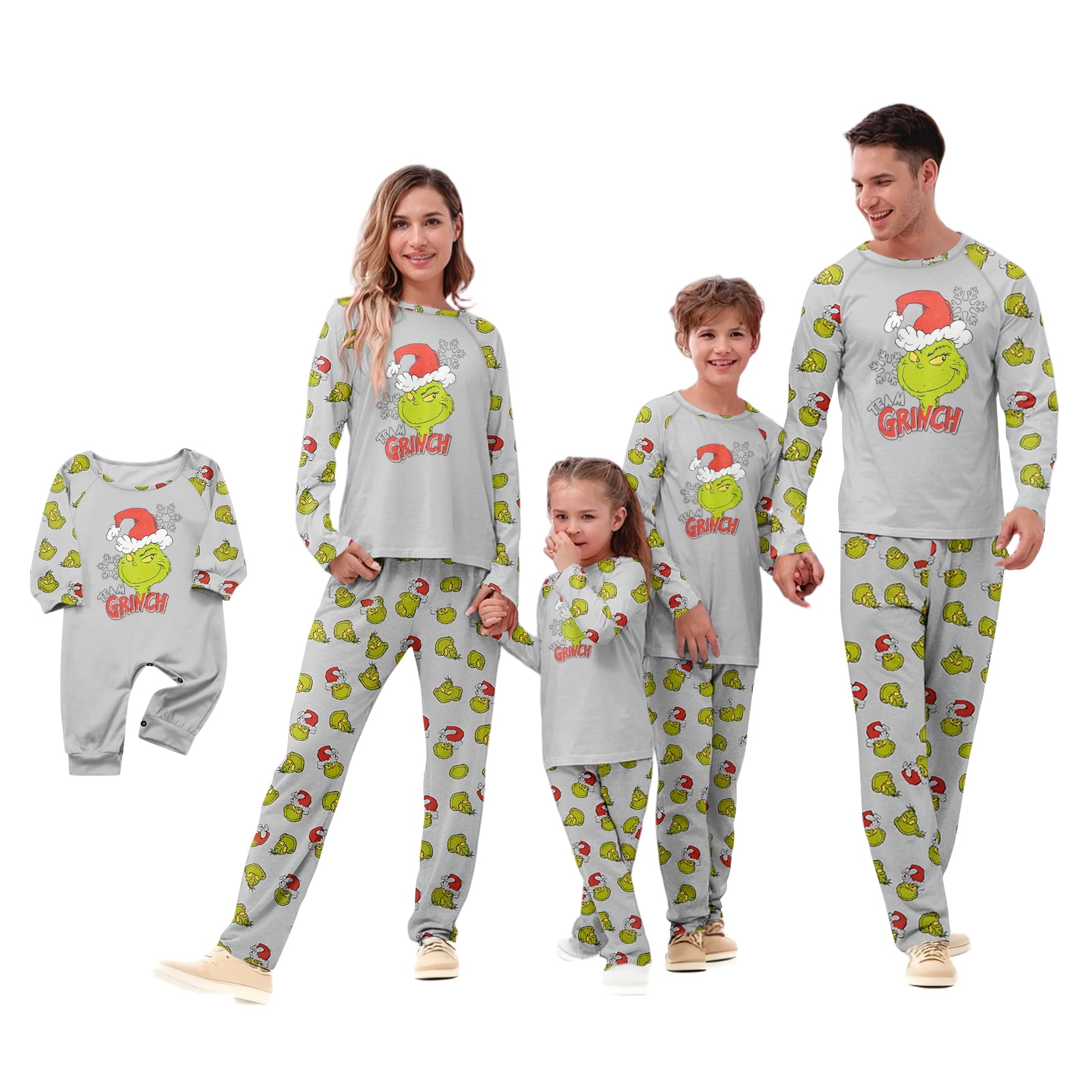 Christmas Grinćh Family Matching Pajamas Sets, Christmas Parent-Child ...