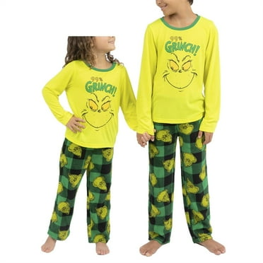 Dr. Seuss Grinch Christmas Kids Pajamas, Toddler 2 Piece Set, Green ...