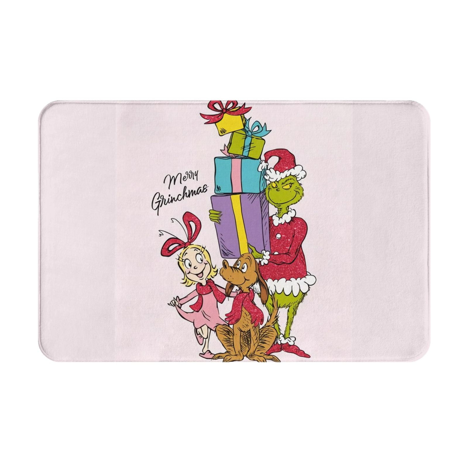 Christmas Grinch Get Gifts Door Mat,Absorbent Bathroom Rugs,Non Slip ...