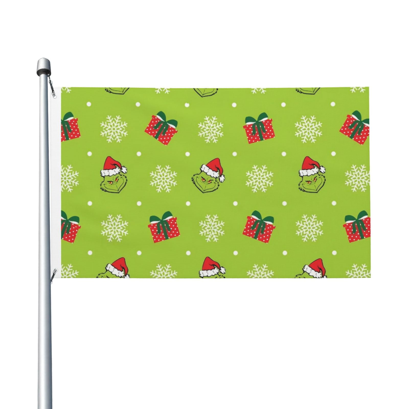 Christmas Grinch Gift 3x5ft Face Flag Fade Proof Holiday Fall Flag ...