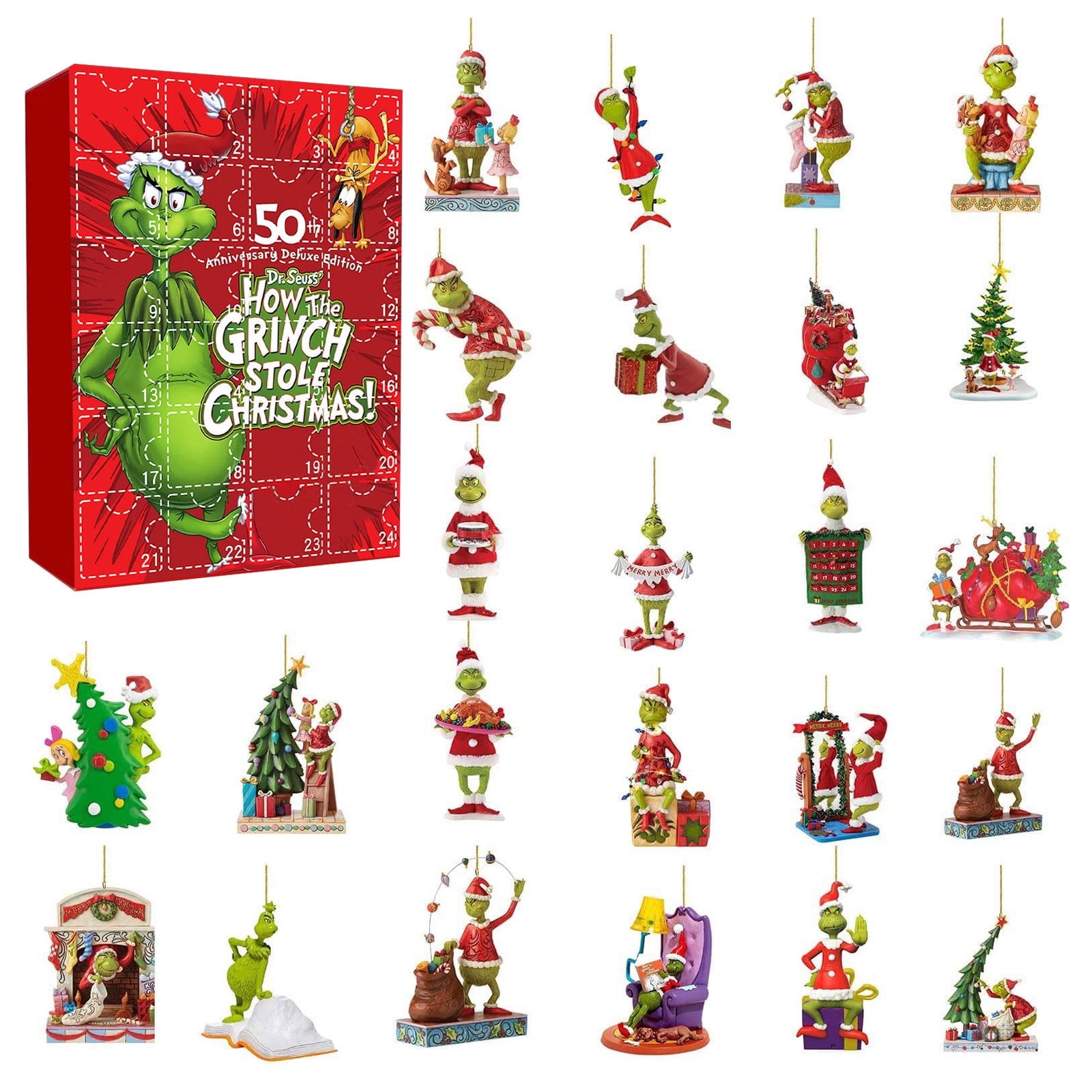 Christmas Grinch Grinch Advent Calendar Grinch Blind Boxes, Christmas ...