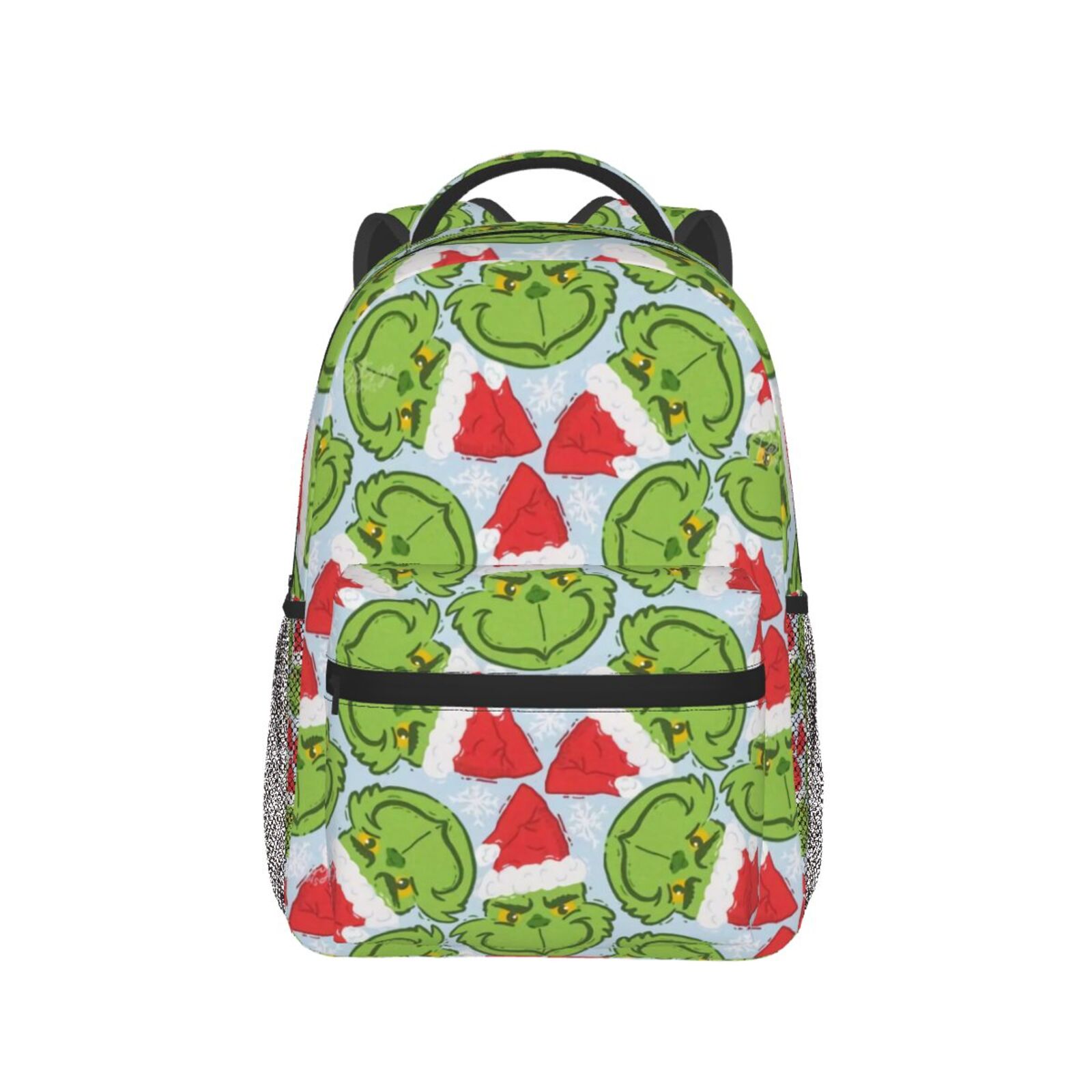 Christmas Grinch Head Travel Backpack,Carry On Backpack Personal Item ...