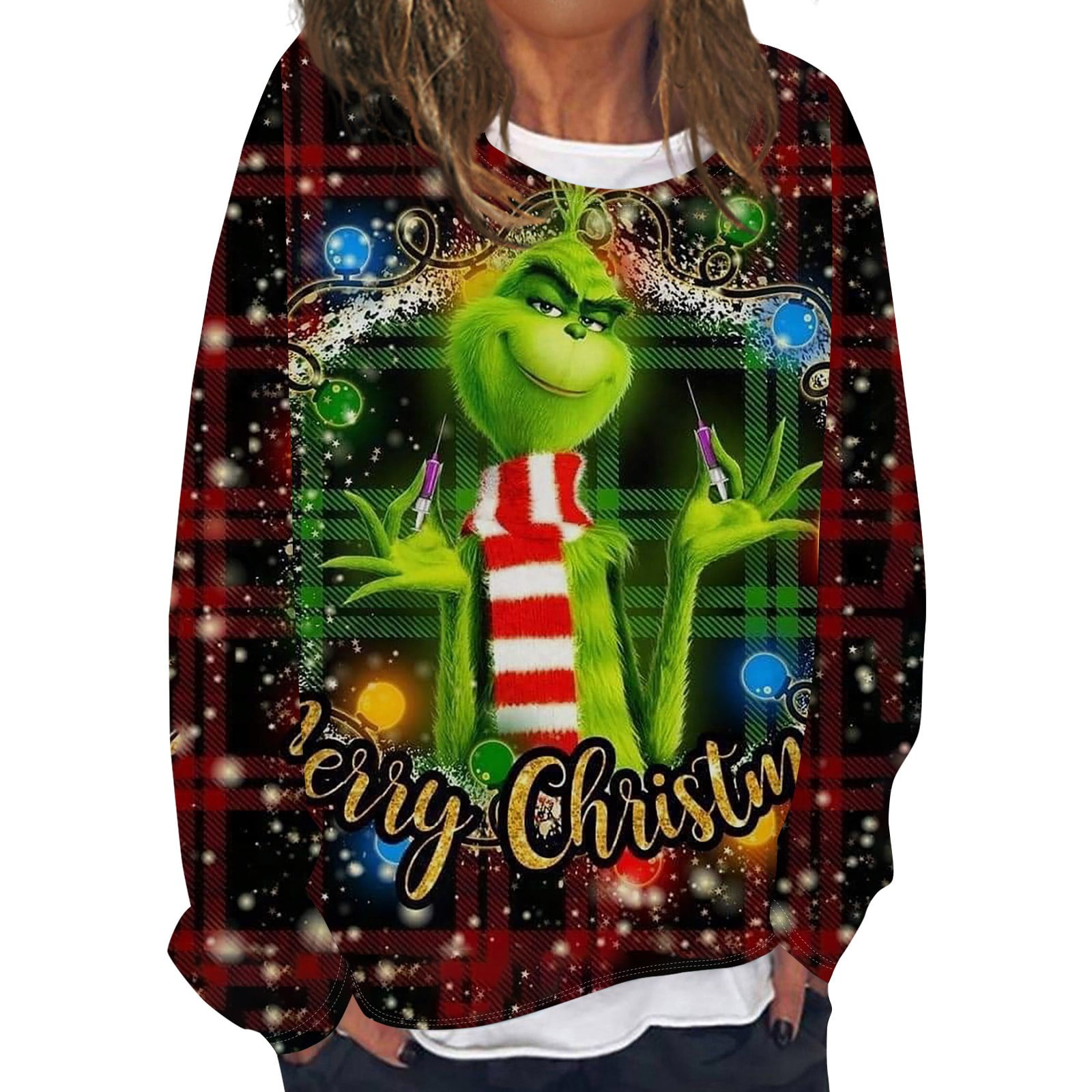 Christmas Grinch Hoodies Clearance Hoodies For Women Grinch Hoodie ...
