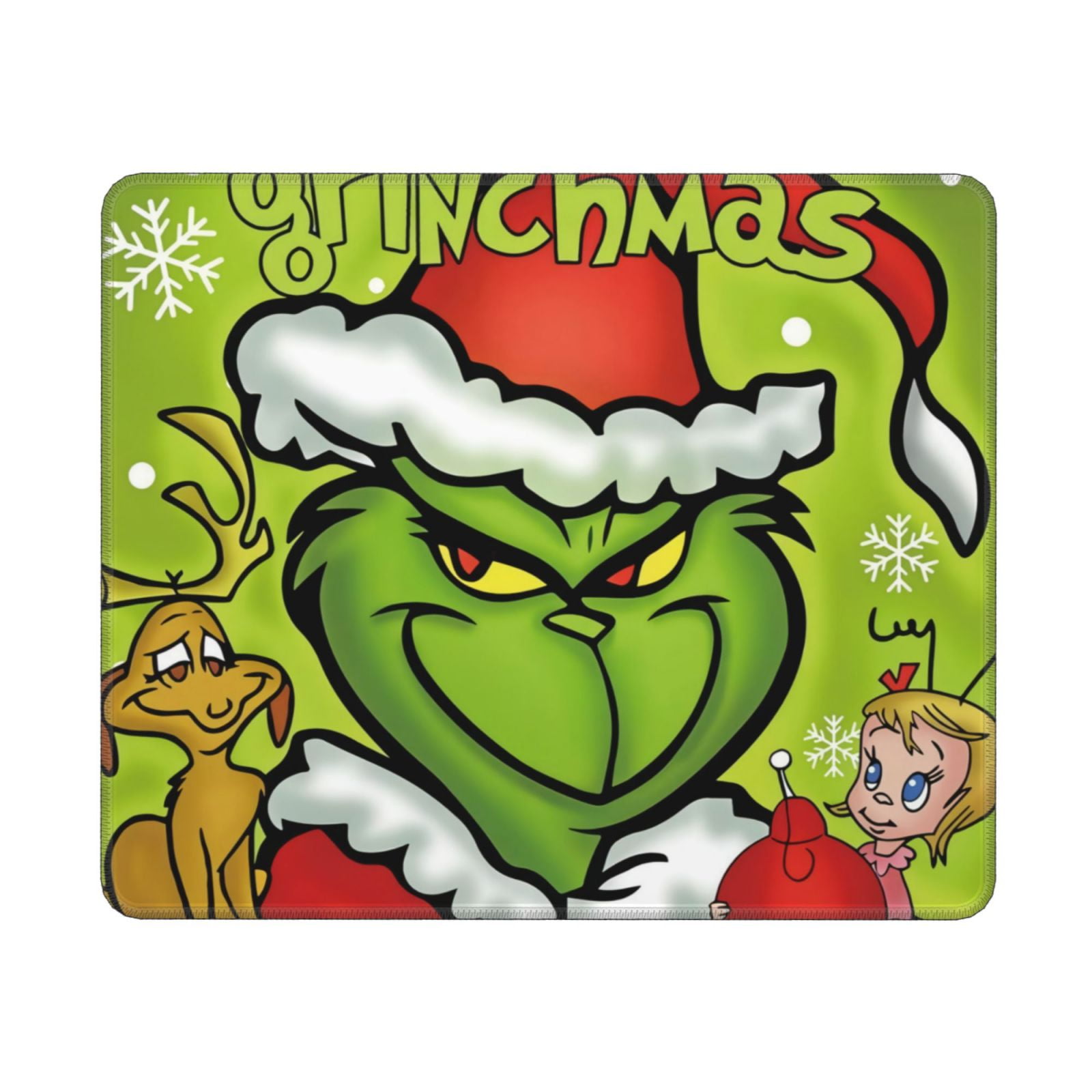Christmas Grinch Mousepad Non-Slip Rubber Base Mouse Pads for Computers ...