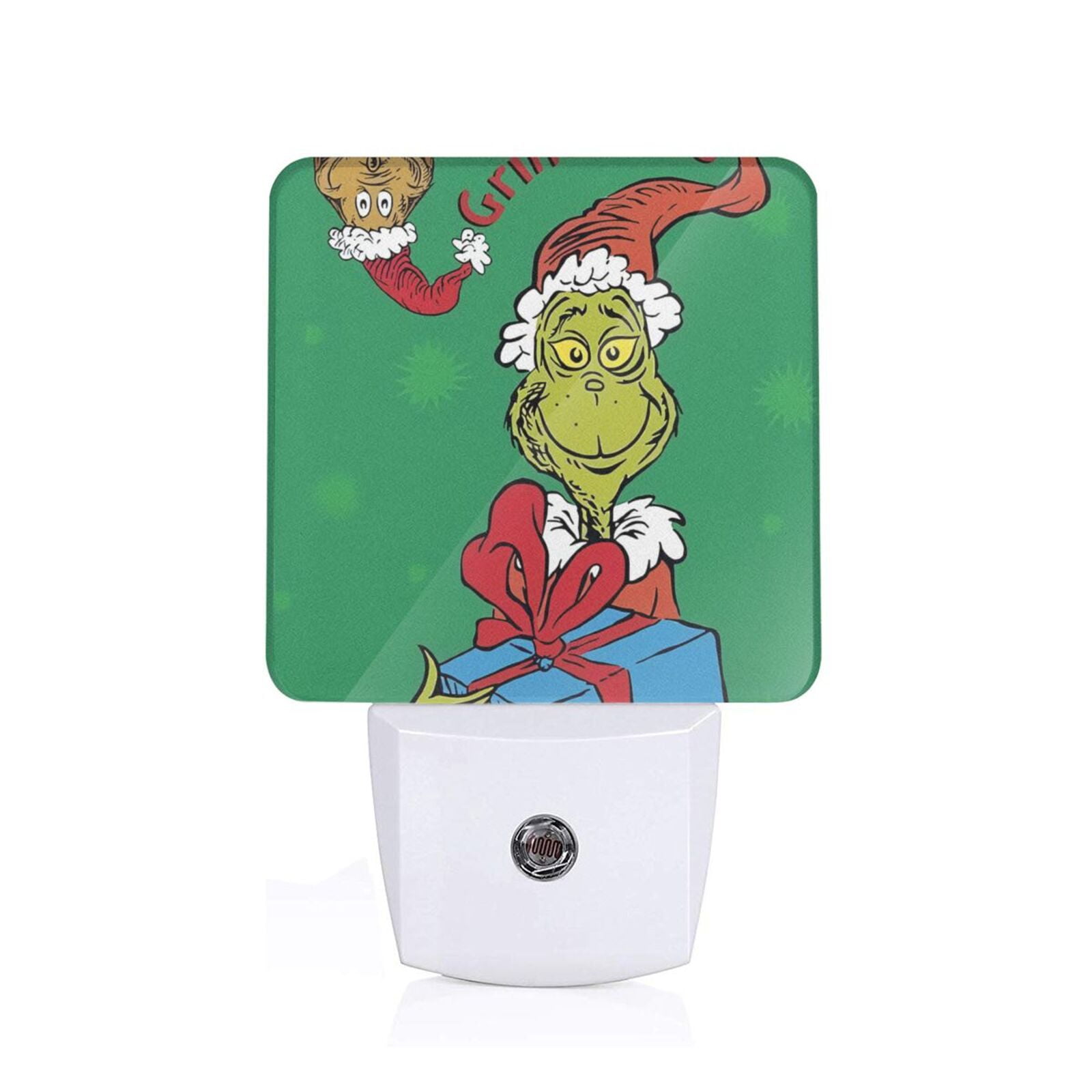 Christmas Grinch Night Light Plug Into Wall,Dusk to Dawn Night Light ...