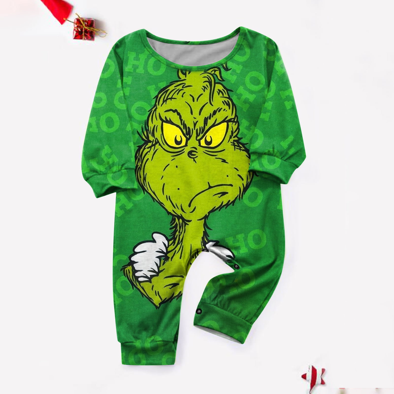 Christmas Grinch Pajamas For Family, Grinch Santa Claus Women's ...
