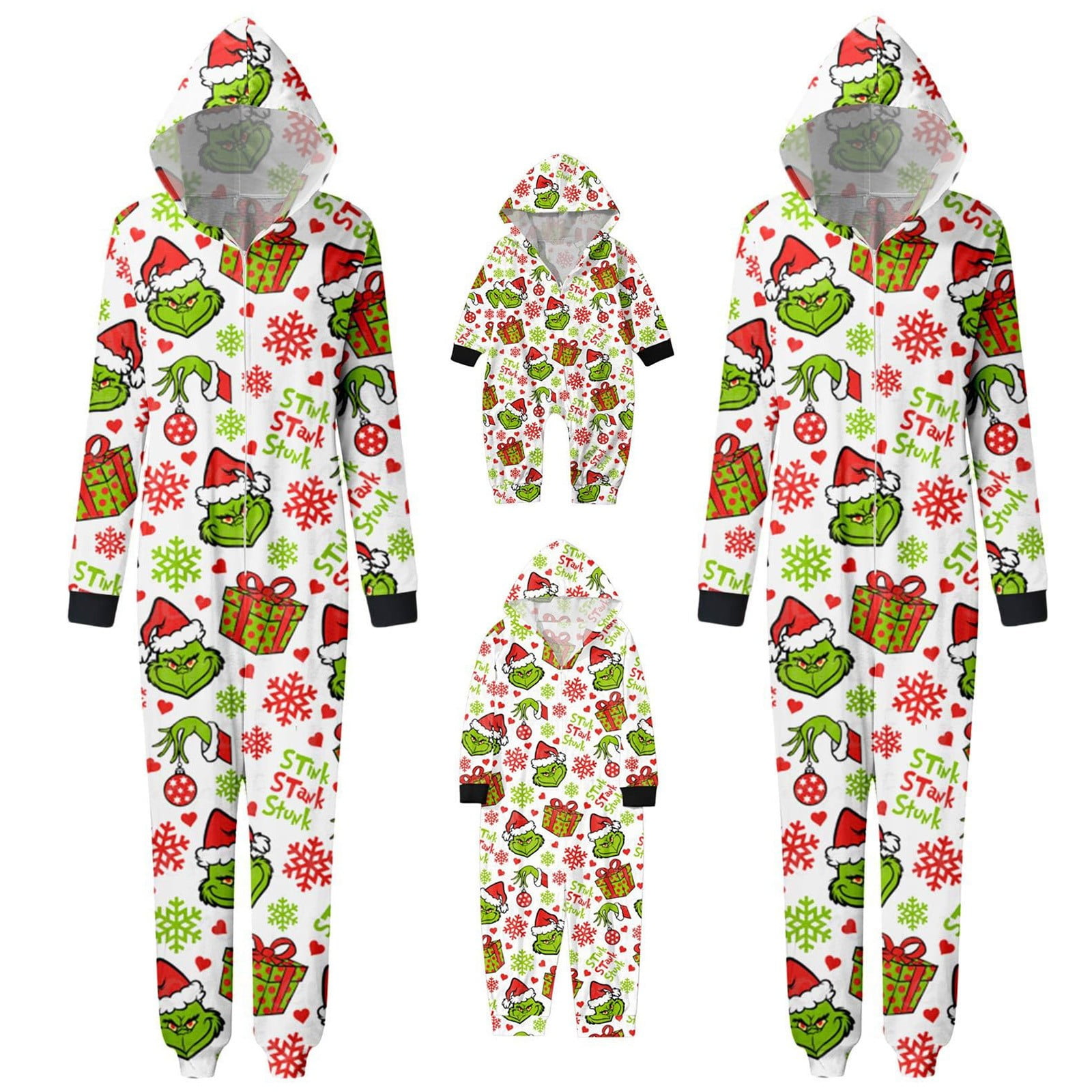 Christmas Grinch Pajamas Christmas Mommy and Me Mosaic Family Matching ...