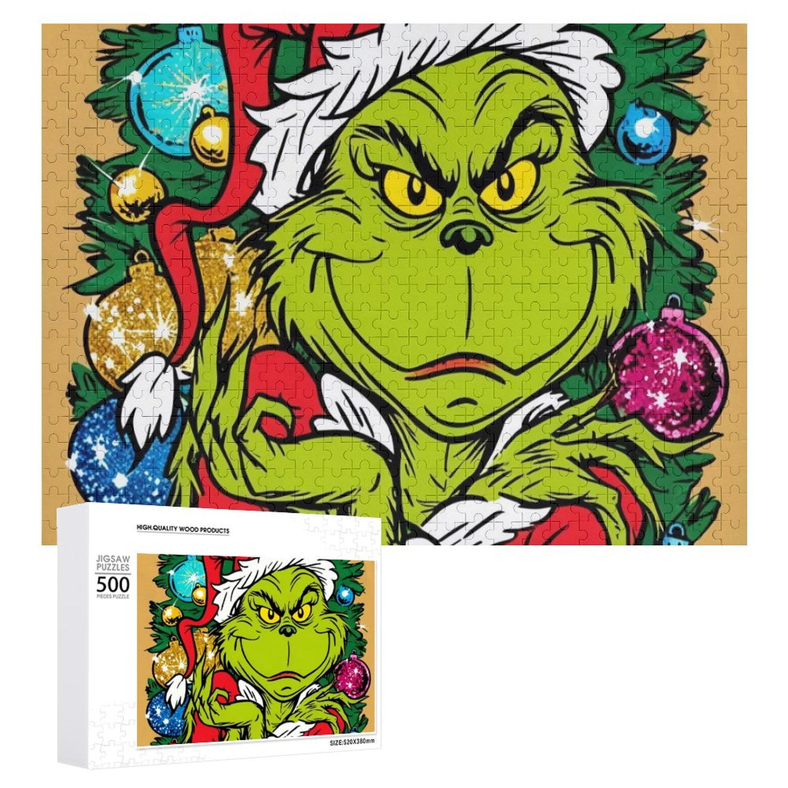 Christmas Grinch Puzzles,500 Pieces Puzzles for Adults–Jigsaw Puzzle ...