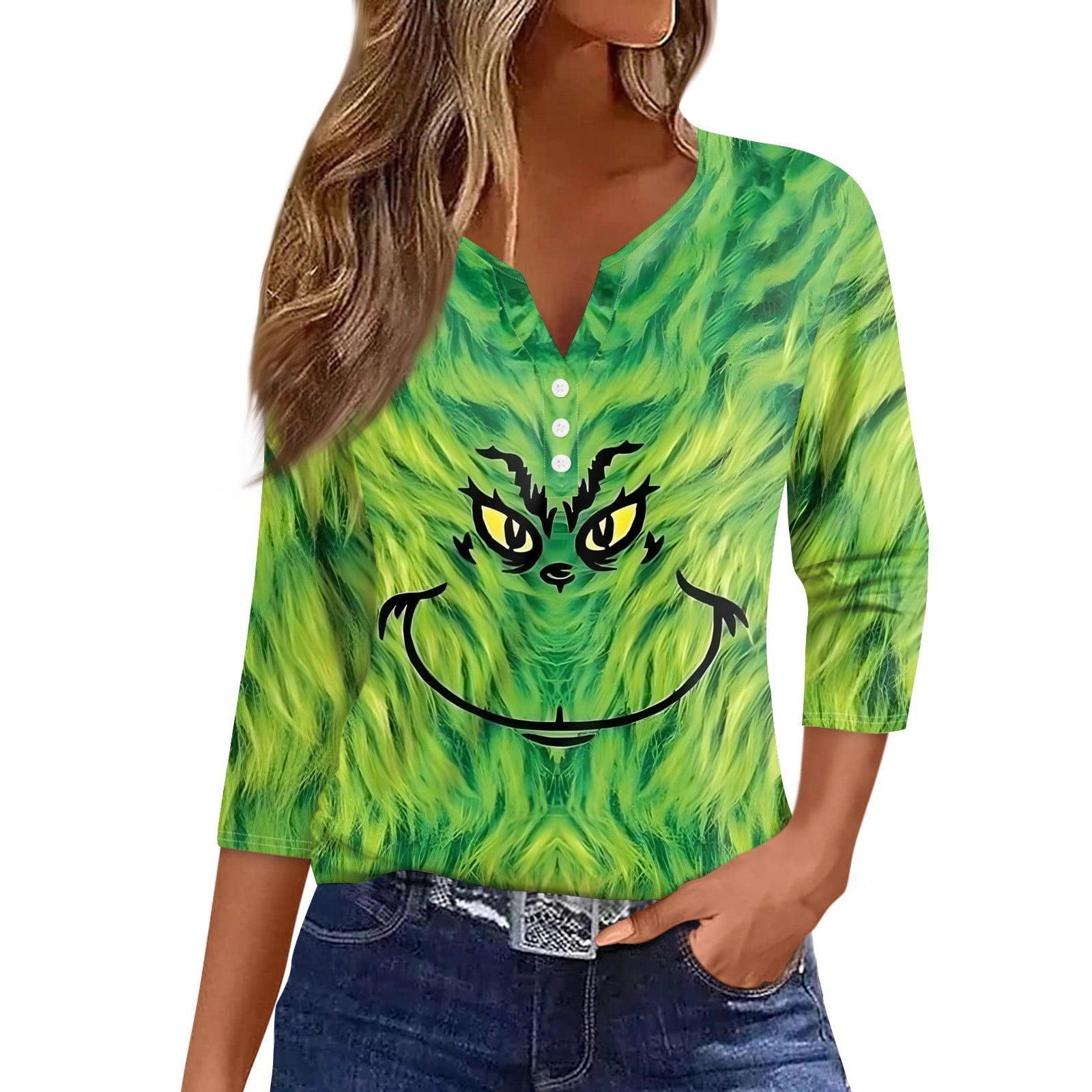 𝑮𝒓𝒊𝒏𝒄𝒉𝒔 Christmas Grinch Shirt for Women, Grinch Women Festive ...