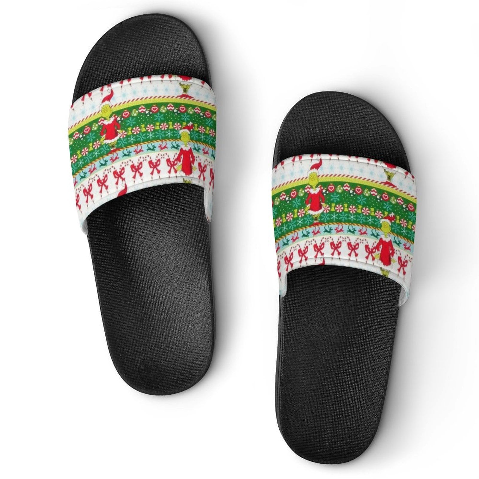 Christmas Grinch Slippers for Women and Men,Beach Sandals,House Slides ...