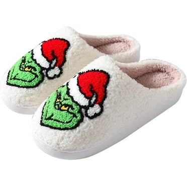 Dr. Seuss The Grinch That Stole Christmas Slippers Santa Grinch Slipper ...
