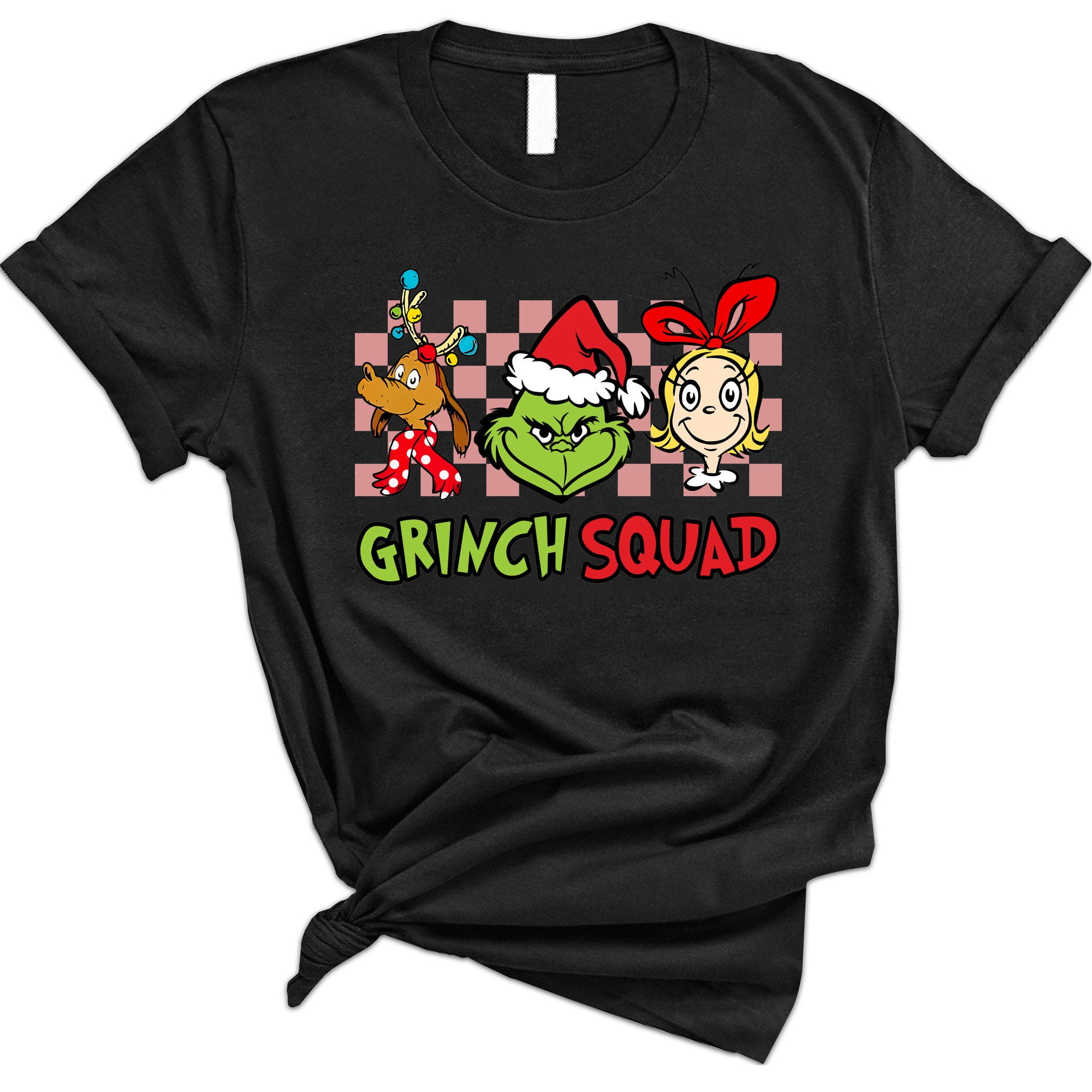 Christmas Grinch Squad Unisex Adult Cotton Crew Neck T-Shirt - Walmart.com