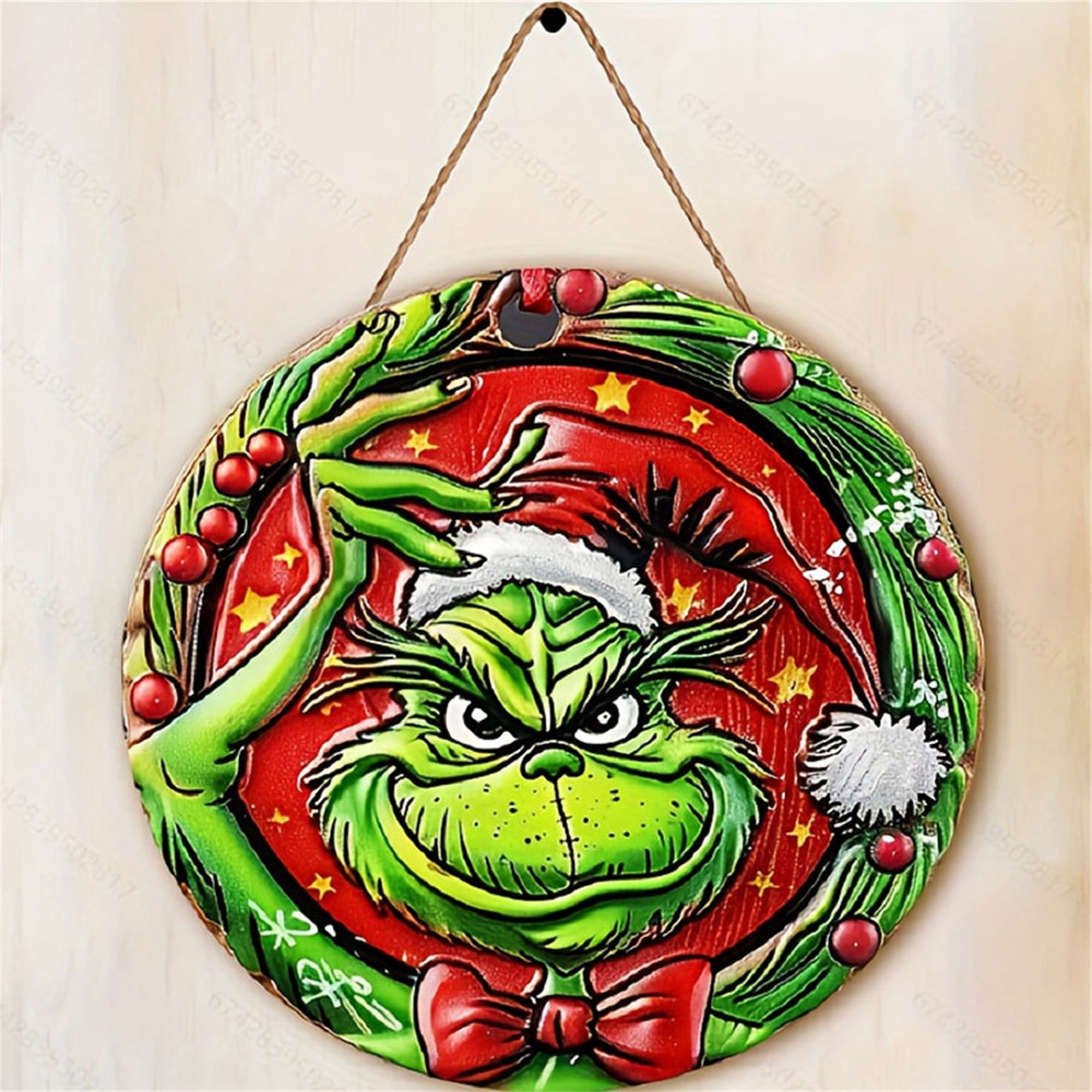 Christmas Grinch Stink Stank Stunk Front Door Sign, Xmas Gift Green ...