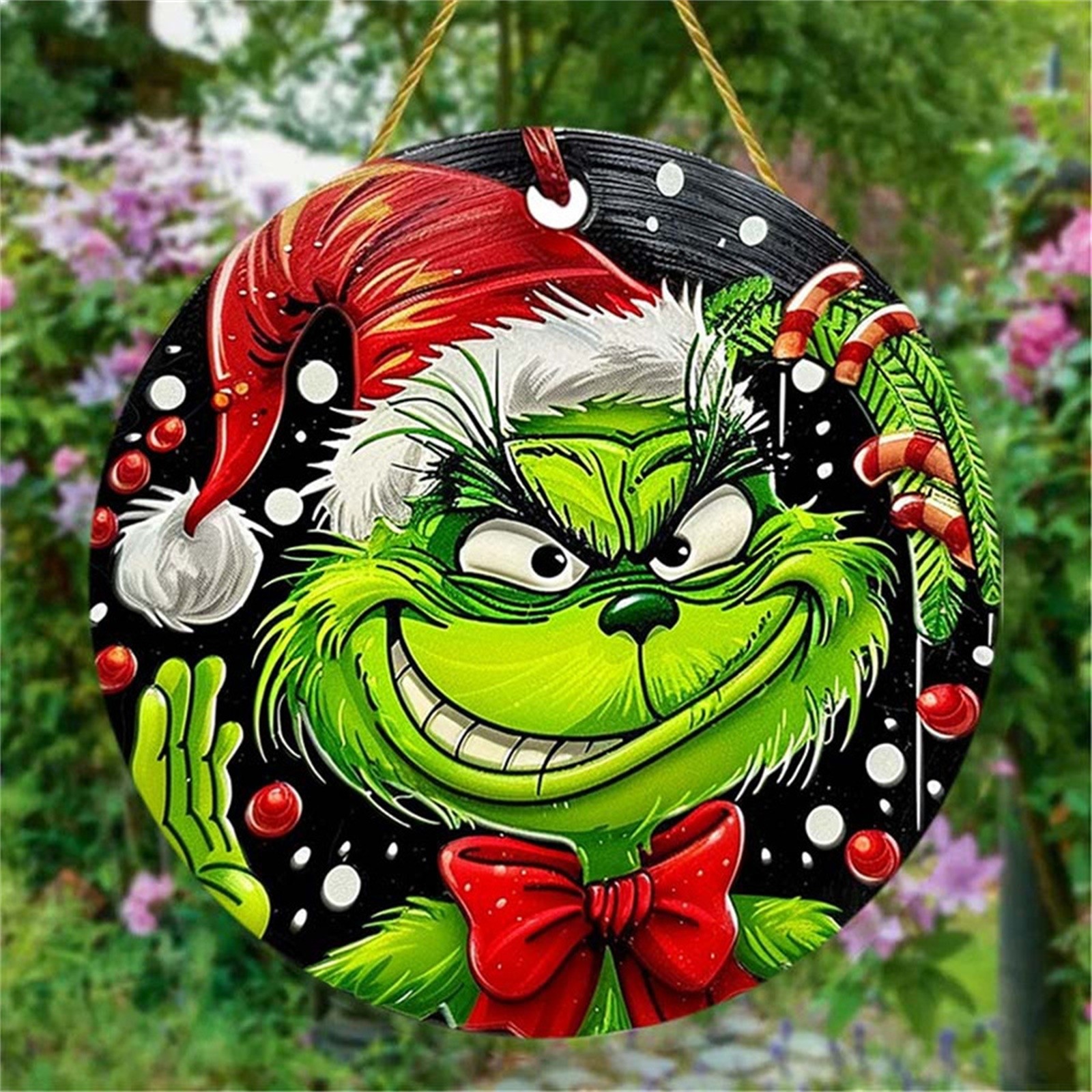 Christmas Grinch Stink Stank Stunk Front Door Sign, Xmas Gift Green ...