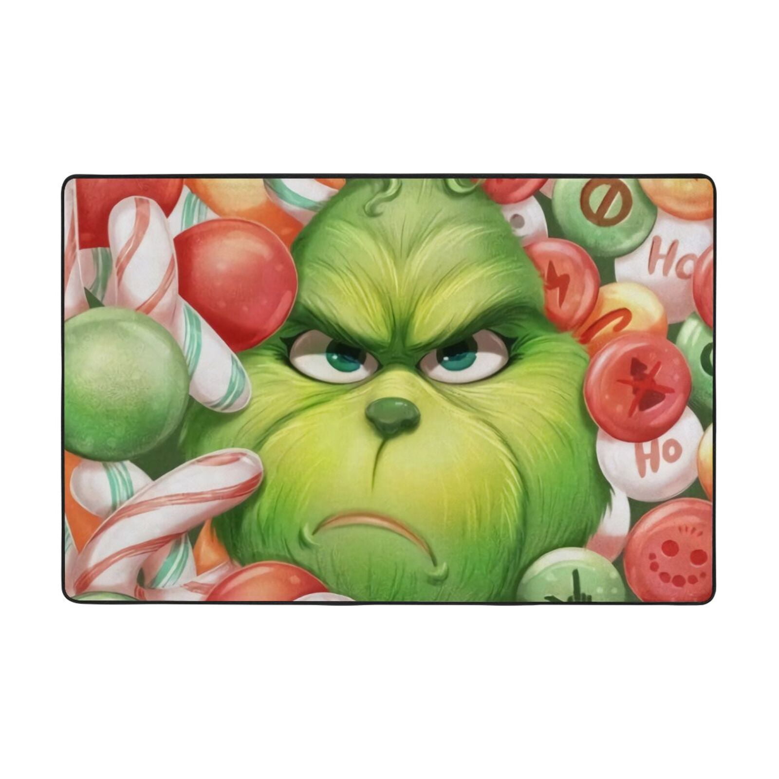 Christmas Grinch bla Gamer Rug Room Non-Slip Gaming Rug Cool Graffiti ...