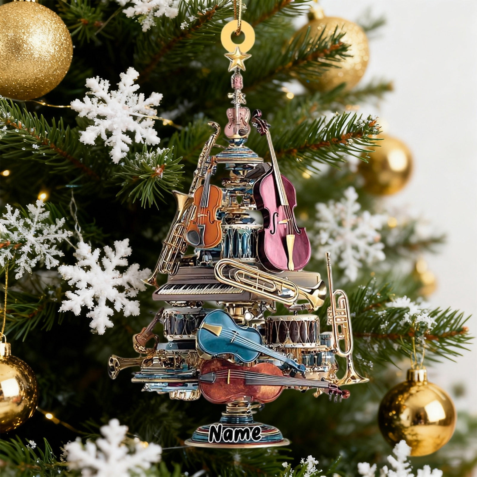 Christmas Guitar Ornaments,Guitar Christmas Tree Ornament,Guitar ...