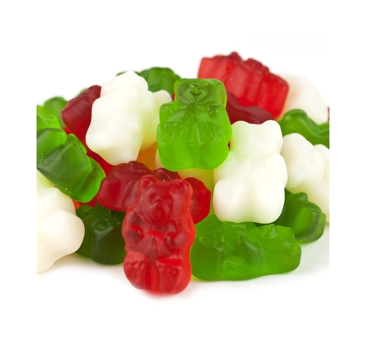 Christmas Gummi Bears 1 Pound Package, 130 Pieces of Candy, Red Green ...