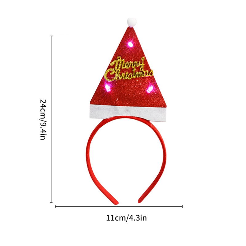 Christmas Hair Accessories Christmas Led Headbands Elk Antlers Glowing ...