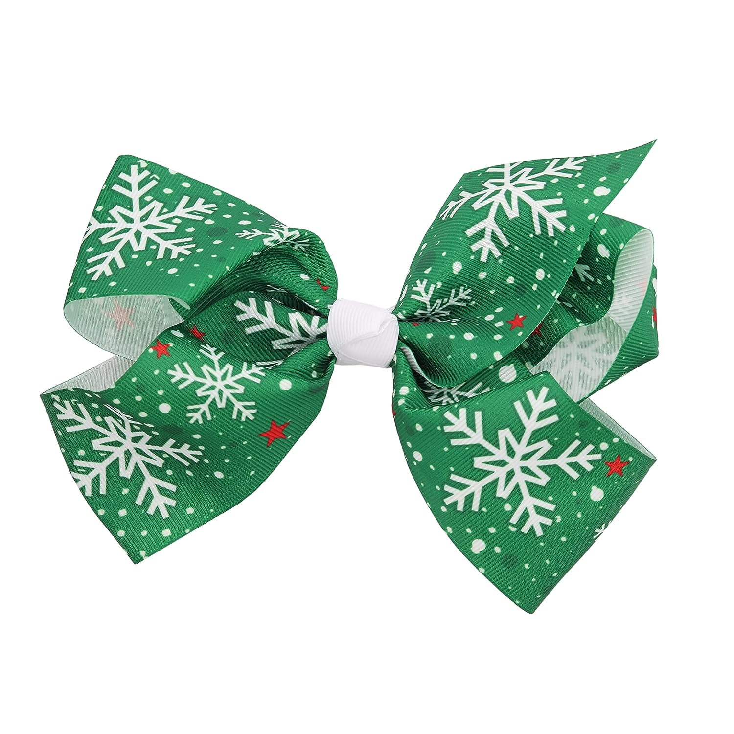 Motique Accessories Christmas Hair Bows for Girls with Snowflake Design ...