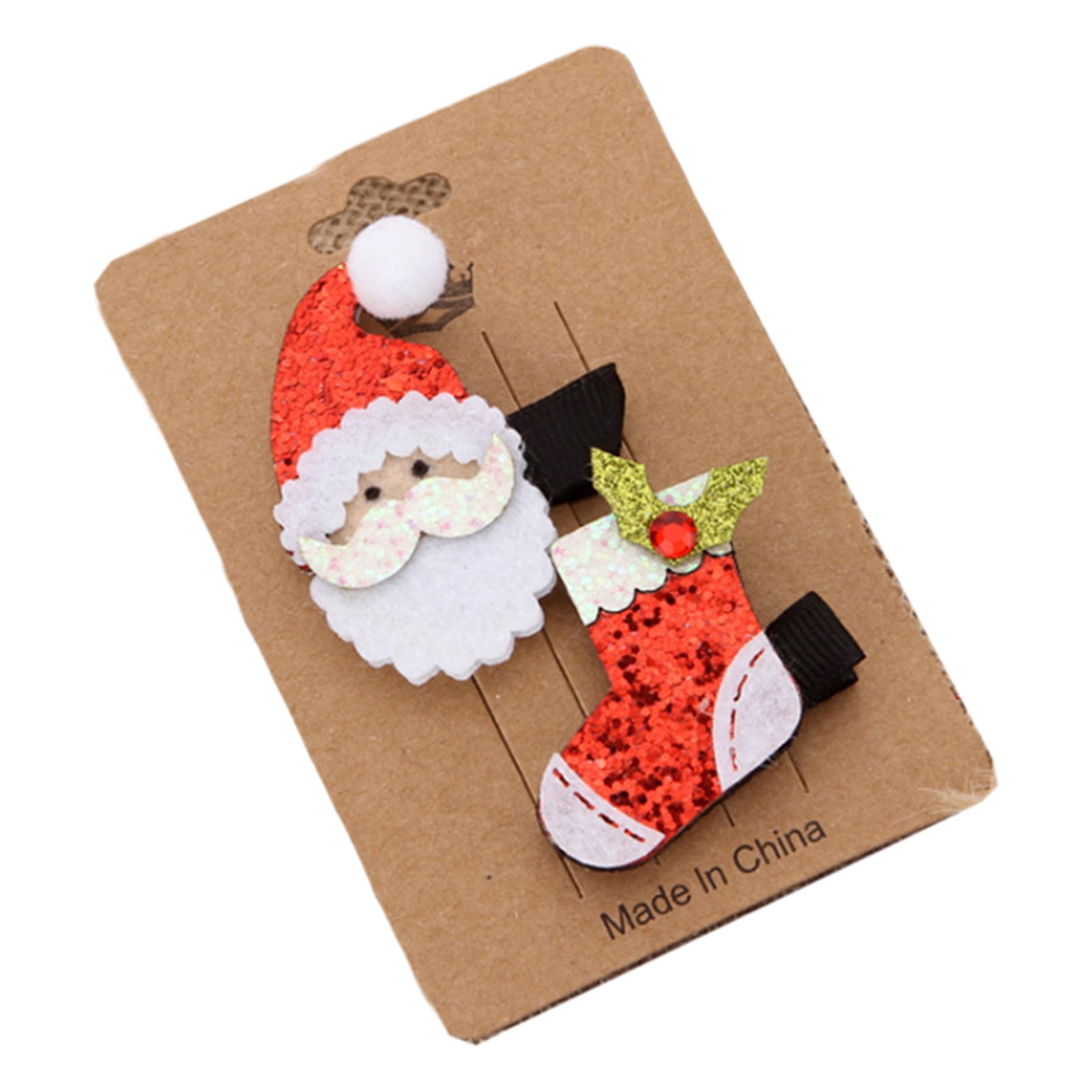Christmas Hairpin Christmas Barrettes Christmas Hair Clip Santa ...