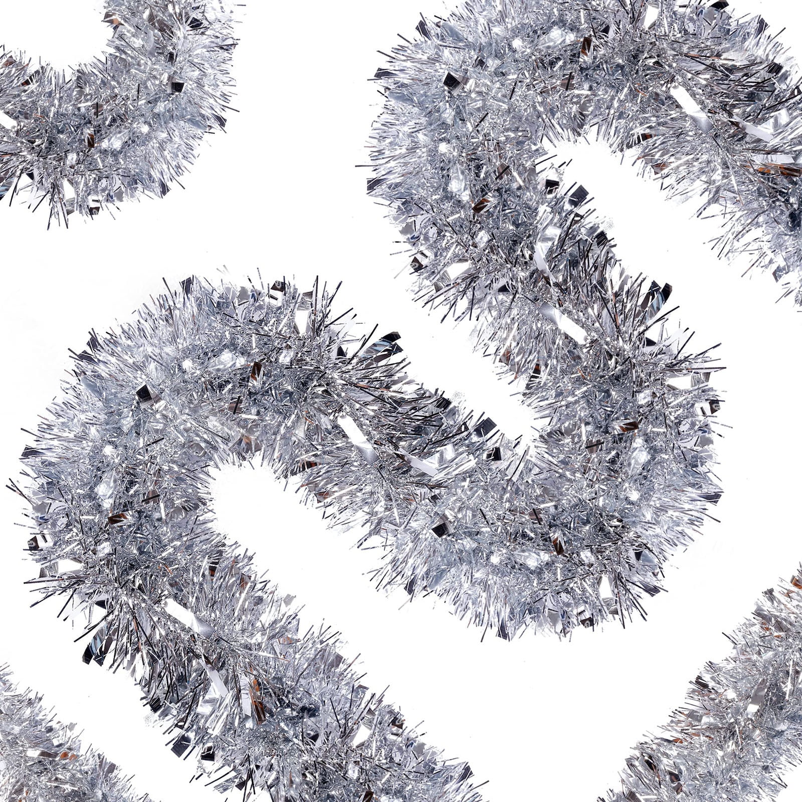 Christmas Hairy Garland Strips for Tree Decoration, Festive Fuzzy mings ...