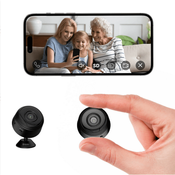 [Christmas Halloween Gift] alk A9 Smart Wireless Security Camera - 2.4G WiFi, Rechargeable/USB ...