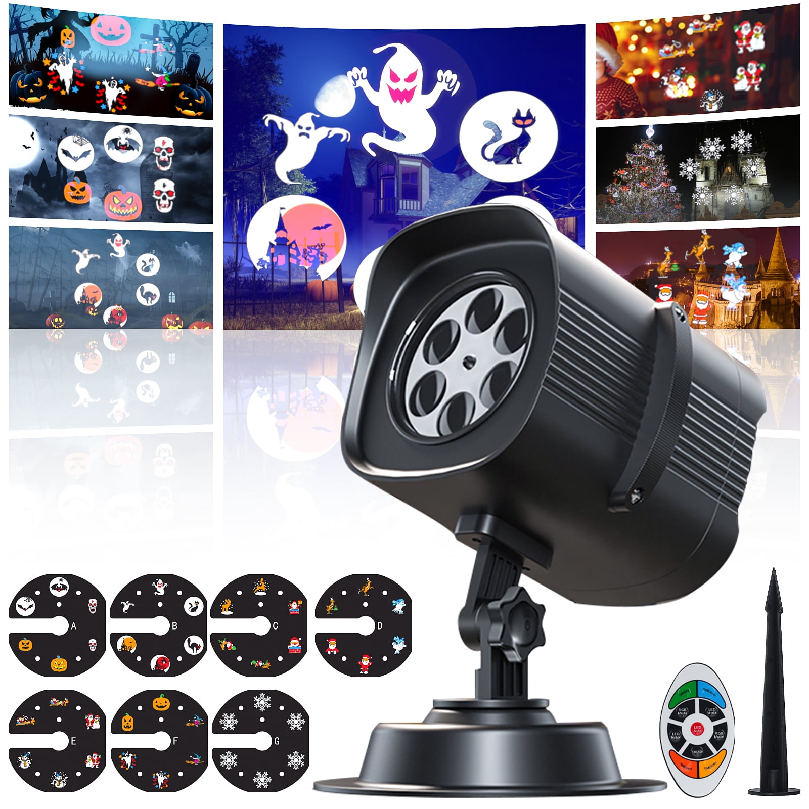 Christmas Halloween Projector Lights, Holiday Projector Led Lights ...