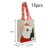 Christmas Hand Bag Sackcloth Cartoon Old Man Snowman Christmas Bag ...
