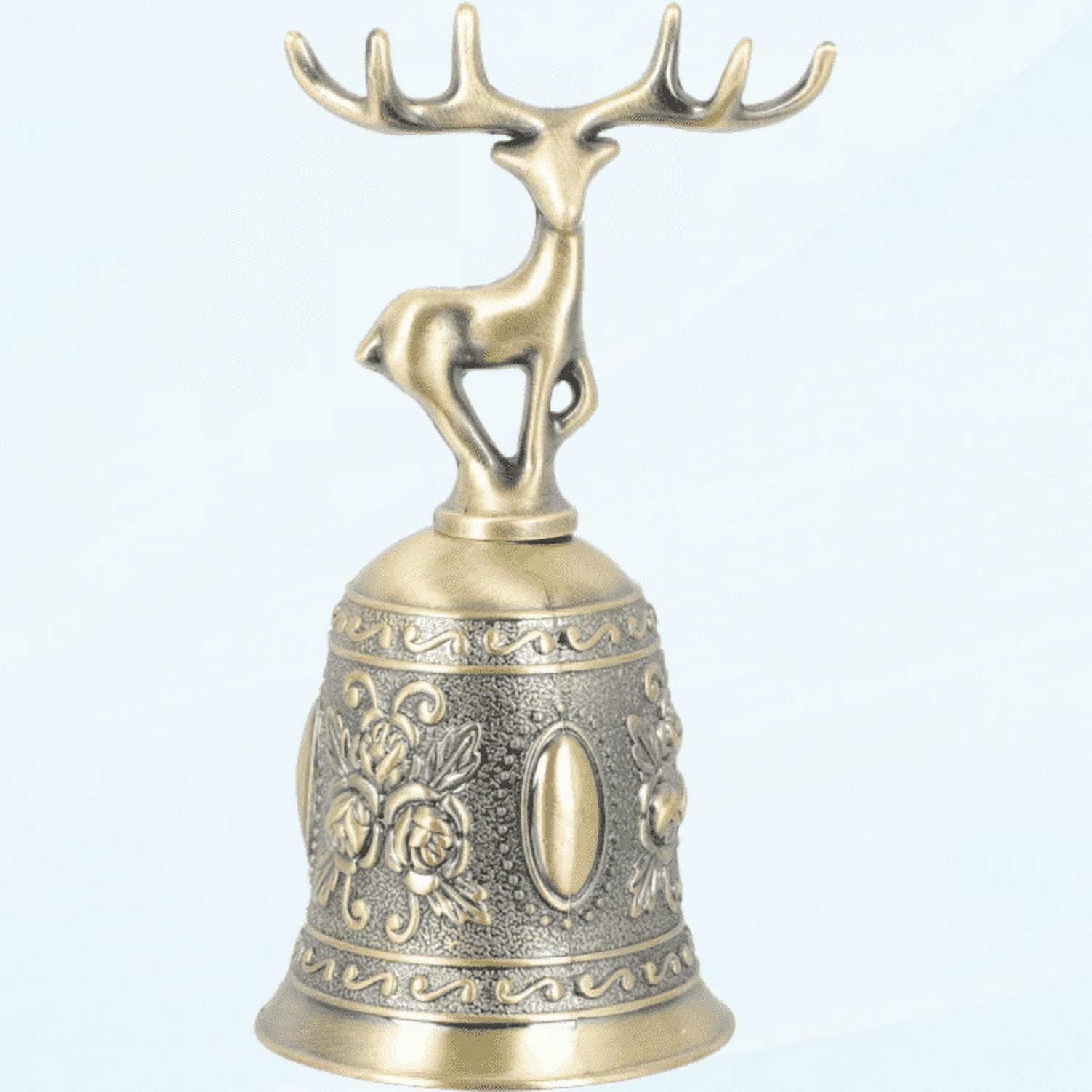 Christmas Hand Bells Reindeer Rattle Jingle Bell Dinner Bell Call Bell ...