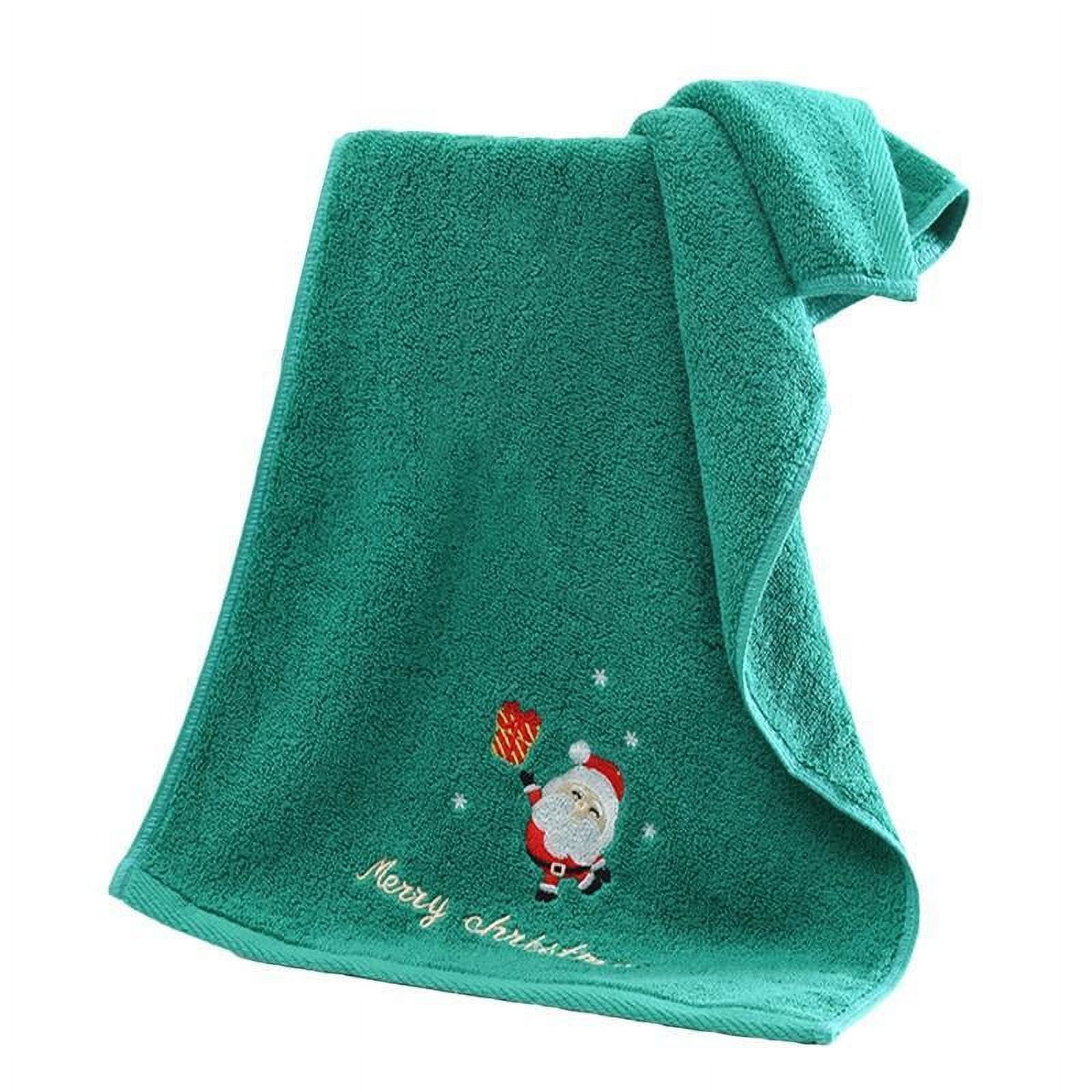 Christmas Hand Towel Washcloth 14 x 30 Inch Pure Cotton Towels Bathroom ...
