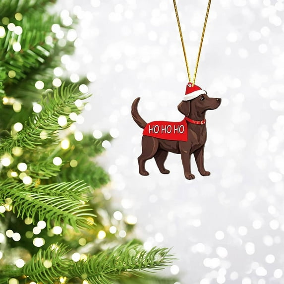 Christmas Hanging Ornaments,Christmas Lab Ornament Wood Hanging ...