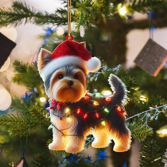 Christmas Hanging Ornaments,Christmas Ornament Adorable Dog Design ...