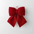 Christmas Hanging Ornaments,Christmas Velvet Fabric Finished Three Bow ...