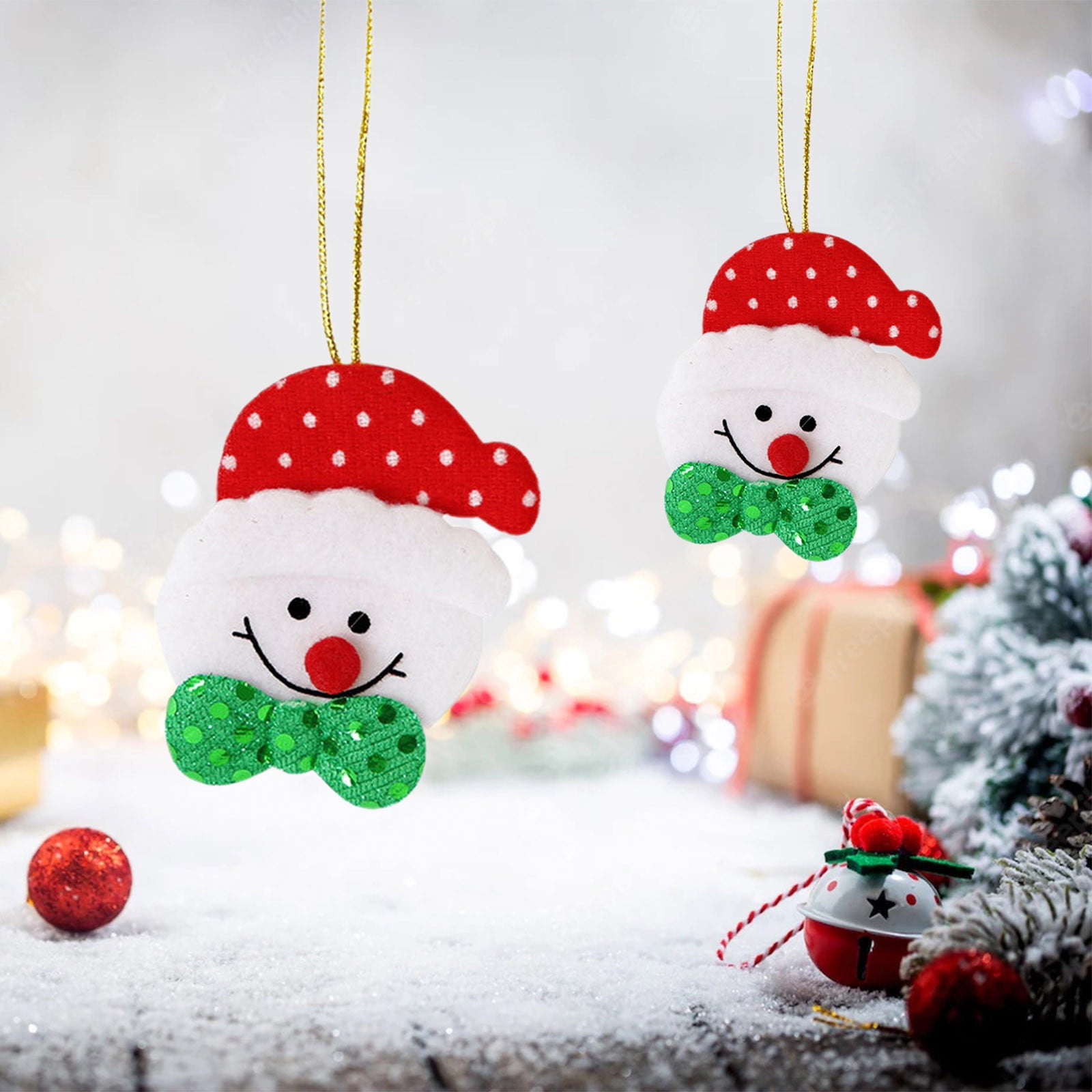 Christmas Hanging Ornaments, Deer, Snowman, Santa Claus, Pentagram ...
