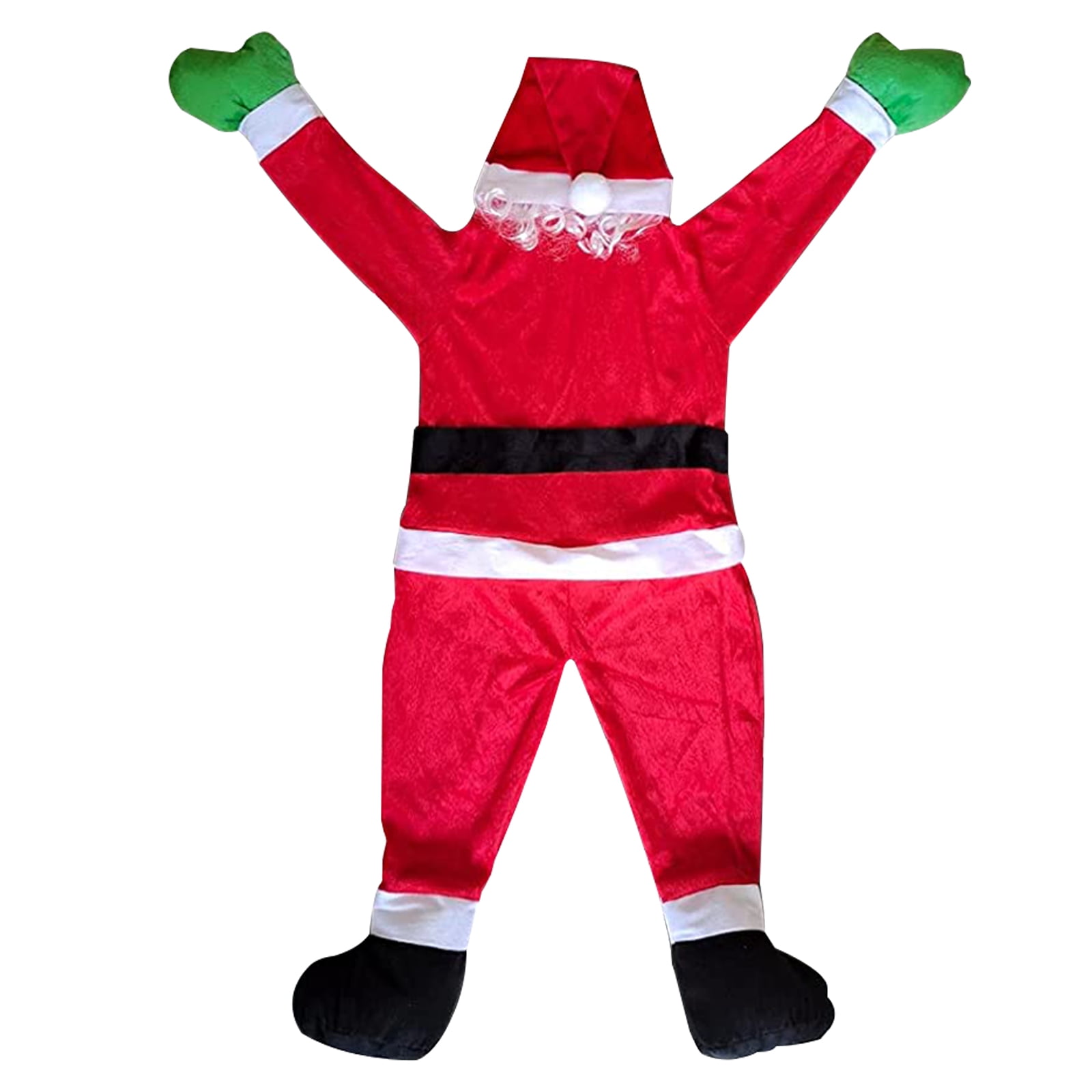 Christmas Hanging Santa Claus Suit Outdoor Climbing Hanging Santa Claus ...