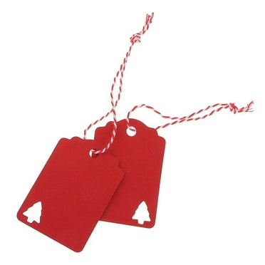 100pcs Kraft Paper Gift Tags Gift Wrapping Labels Wedding Birthday ...