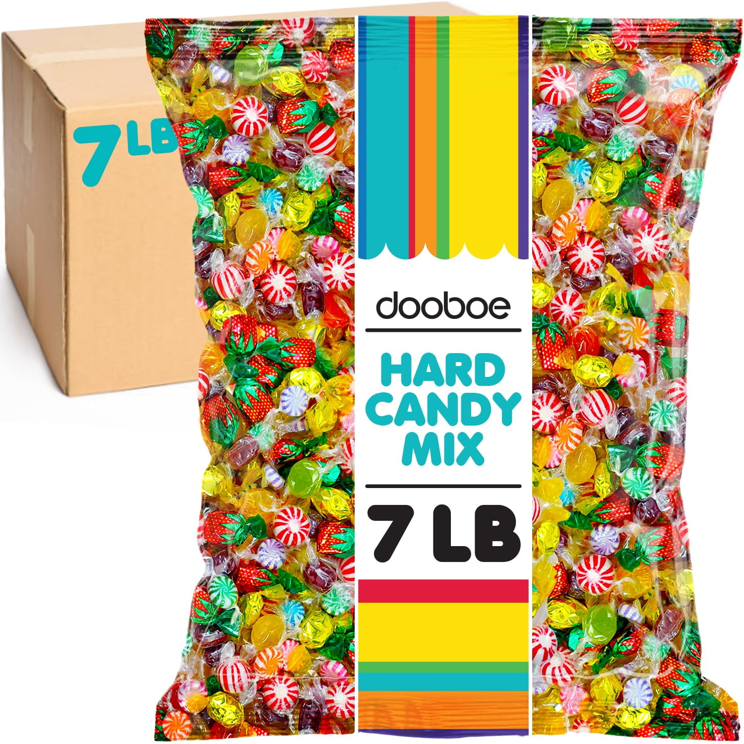 Christmas Hard Candy Mix - 7 Pounds - Holiday Big Bulk Candies ...