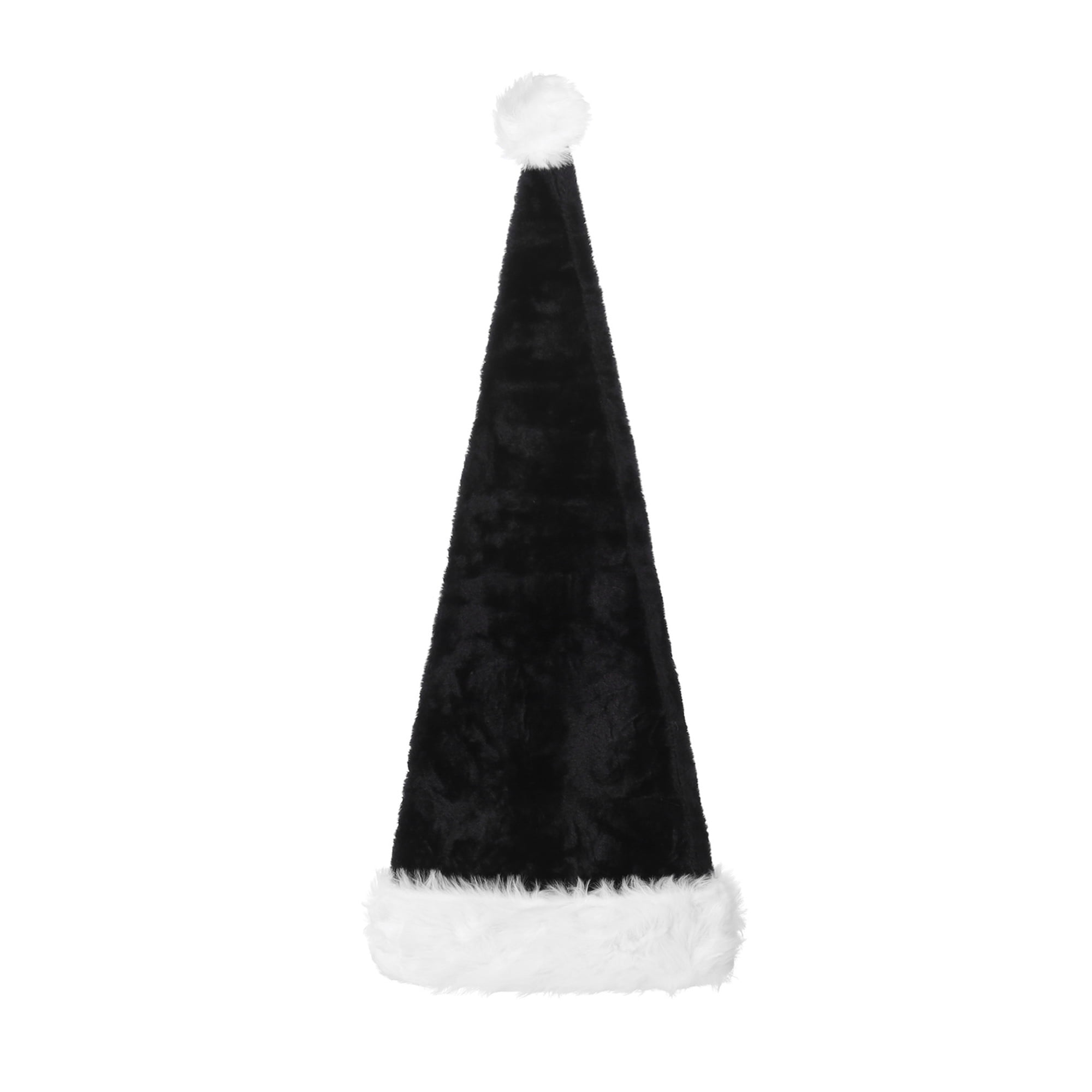 Christmas Hat 30 inch Plush Long Santa Hat for Kids Adults New Year ...