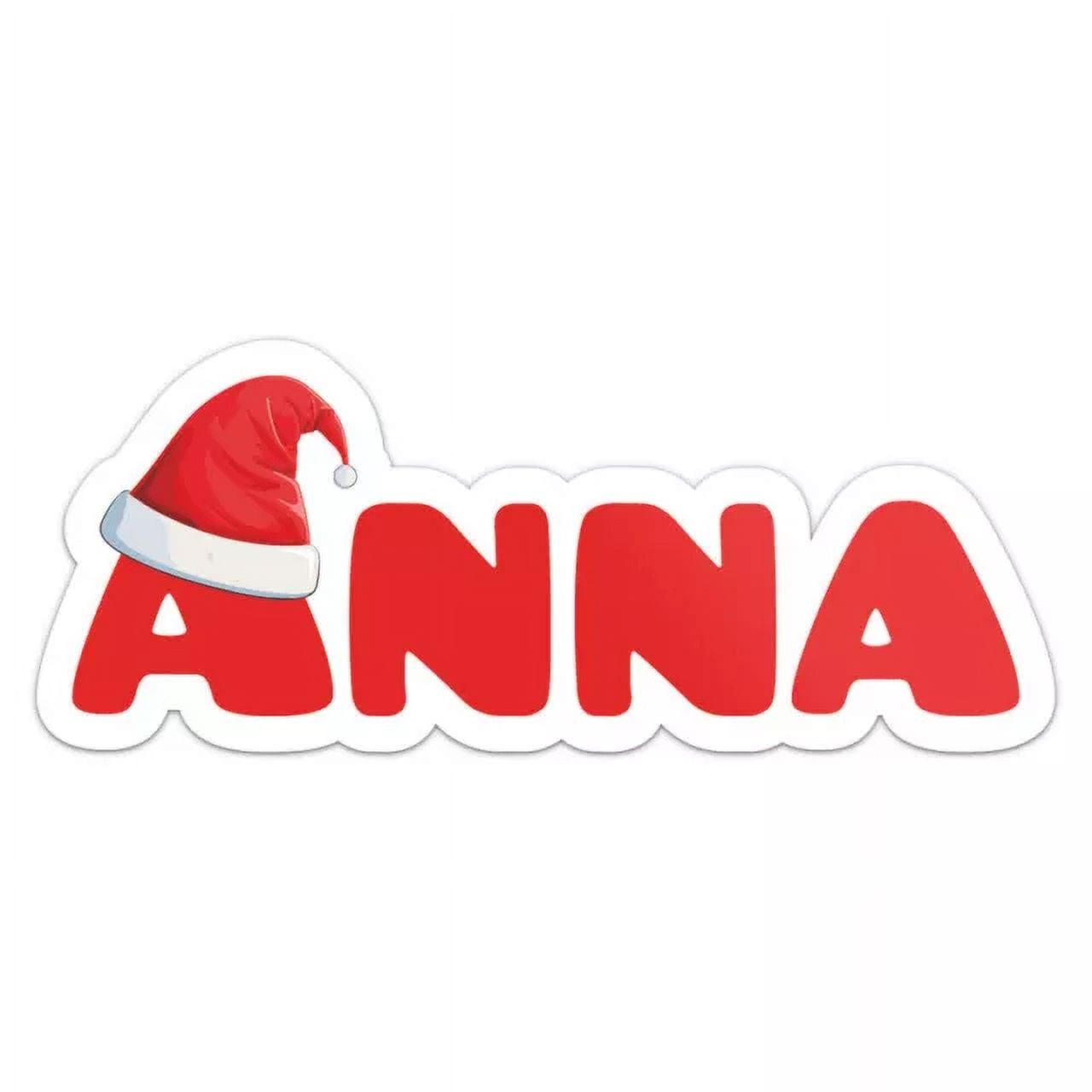Christmas Hat Anna Sticker Phone Decal Water Bottle Stickers Car Decals ...