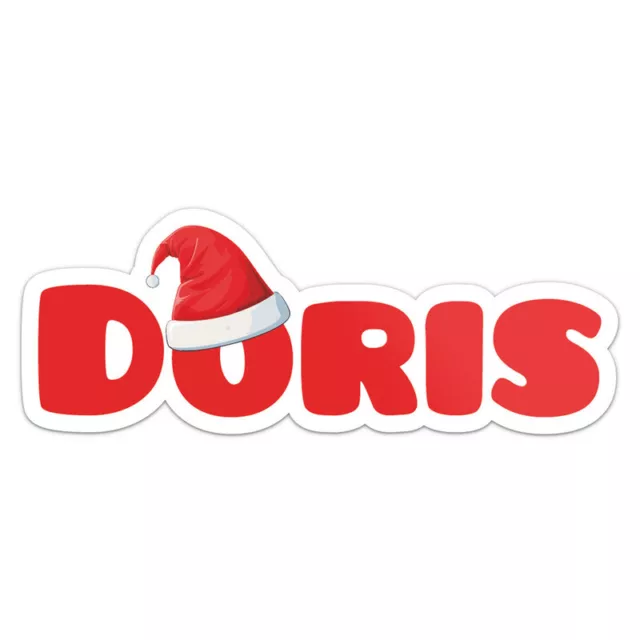 Christmas Hat Doris Sticker Phone Decal Water Bottle Stickers Car ...