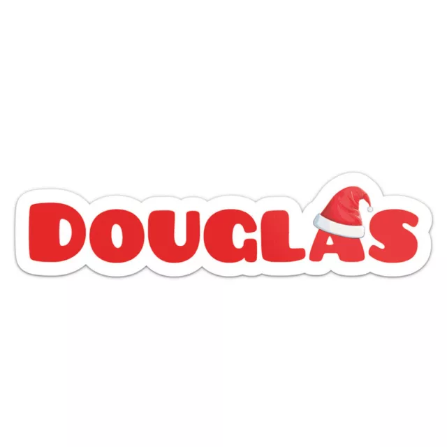 Christmas Hat Douglas Sticker Phone Decal Water Bottle Stickers Car ...