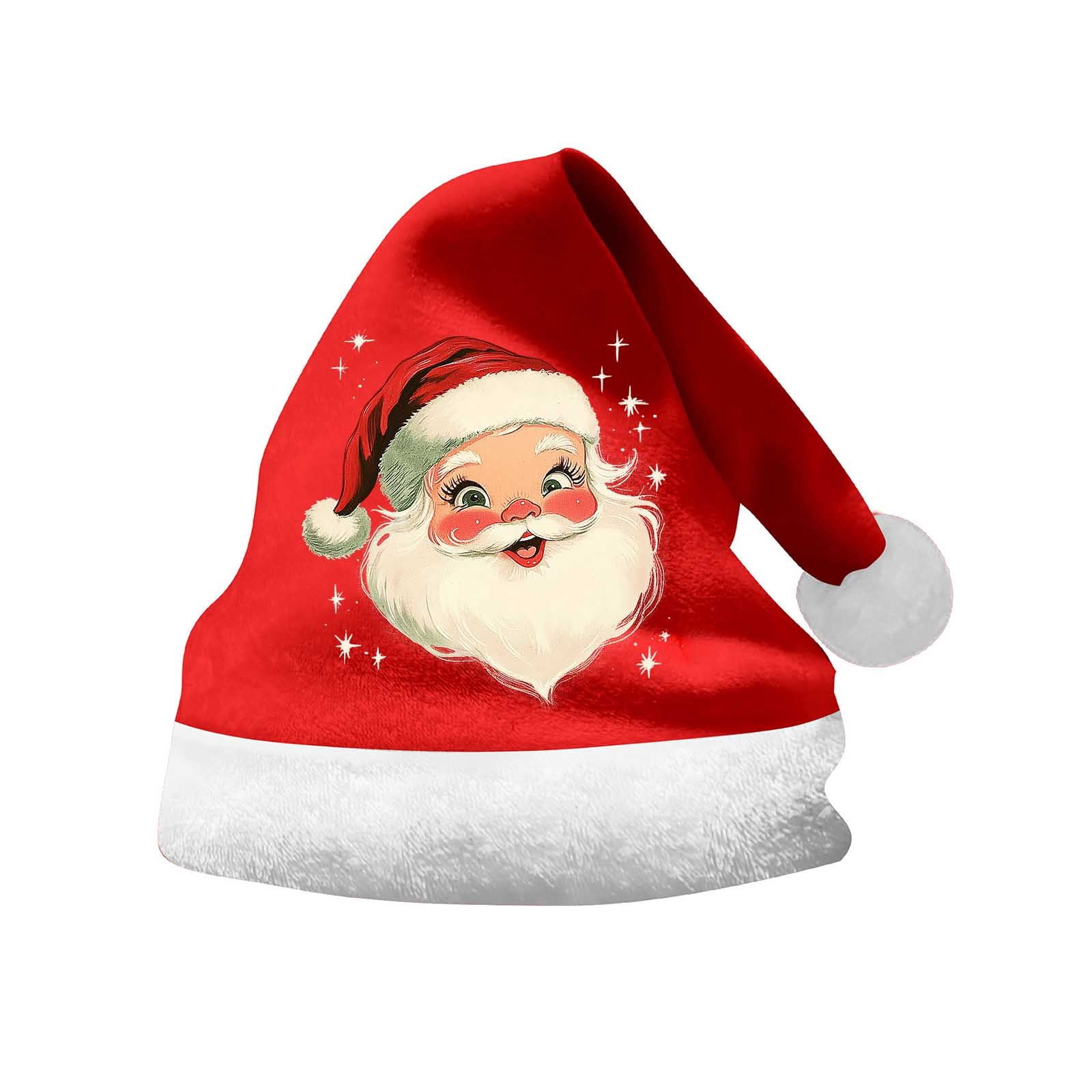 Christmas Hat Kids Santa Hat Toddler Unisex Classic Santa Claus Hat ...