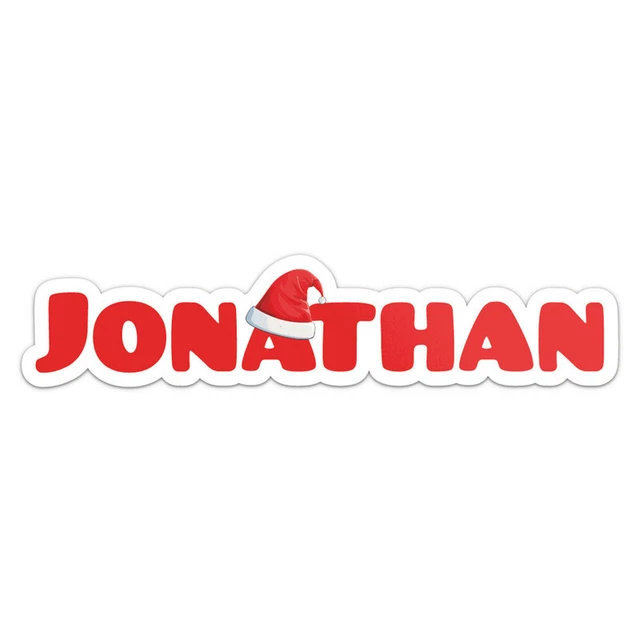 Christmas Hat Jonathan Sticker Phone Decal Water Bottle Stickers Car ...